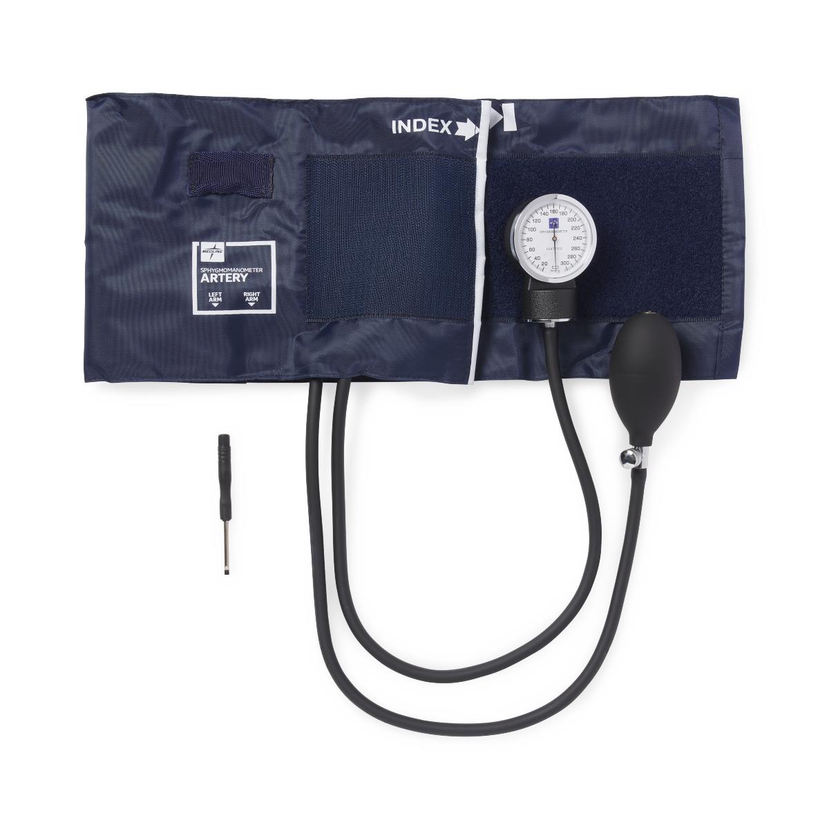 PVC Handheld Aneroid Sphygmomanometer, Large Adult, 1 EA (MDS9388) Eac ...