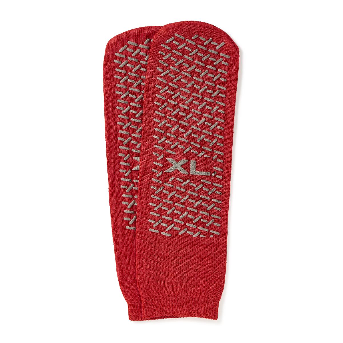 Double-Tread Patient Slippers, Red, Size XL, 1/PR (MDTPS4B05FPRZ) 1 Pa ...