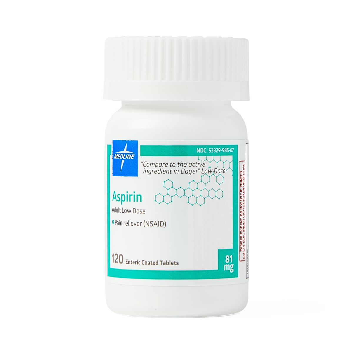 Aspirin Enteric Coated Tablets, 81 mg, 120/Bottle, 1 BT (OTCM00003H) 1 ...