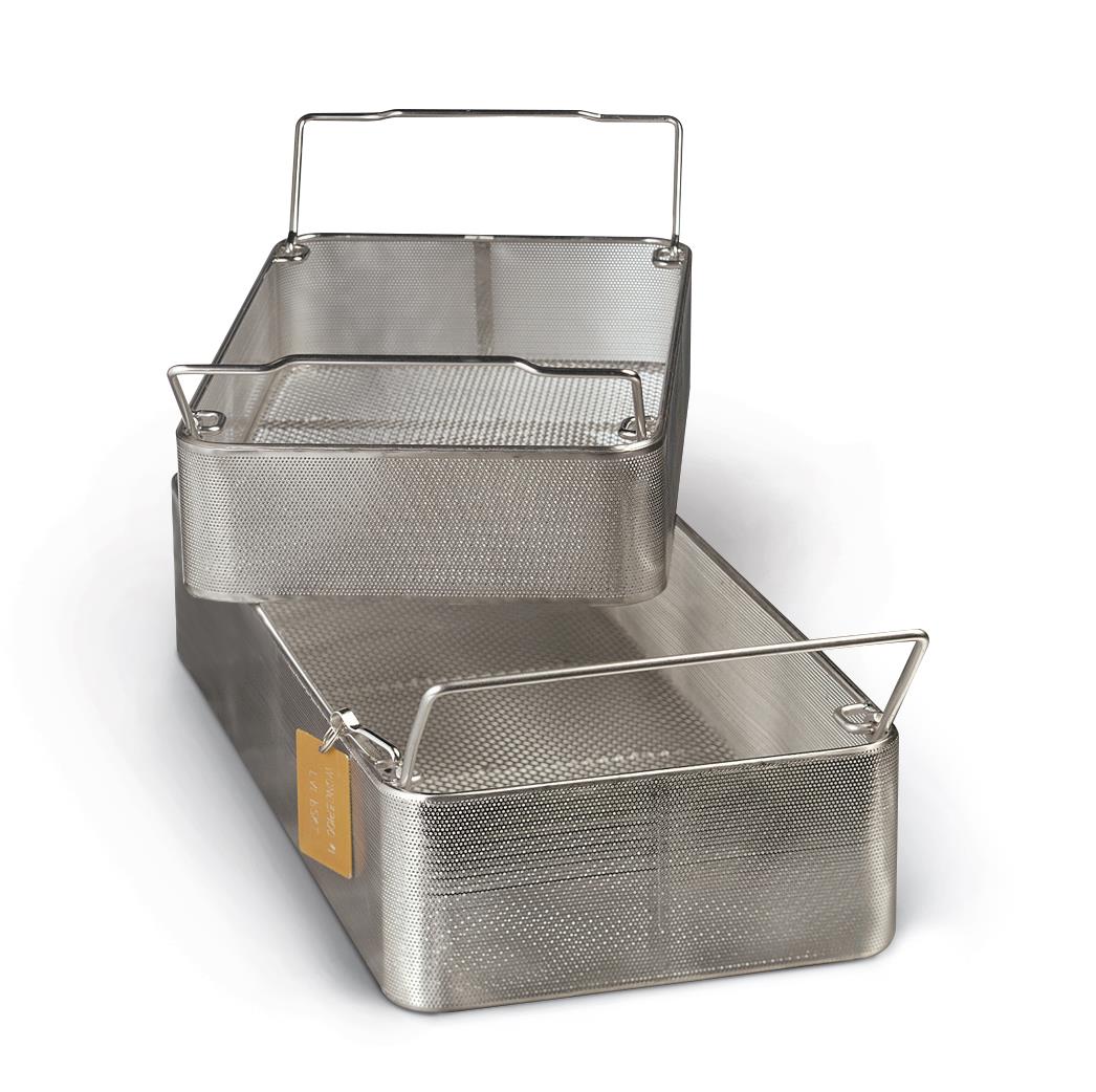 Stainless Steel Wire Mesh Sterilization Tray, 1/2 Size, 10" x 9.5" x 4 ...