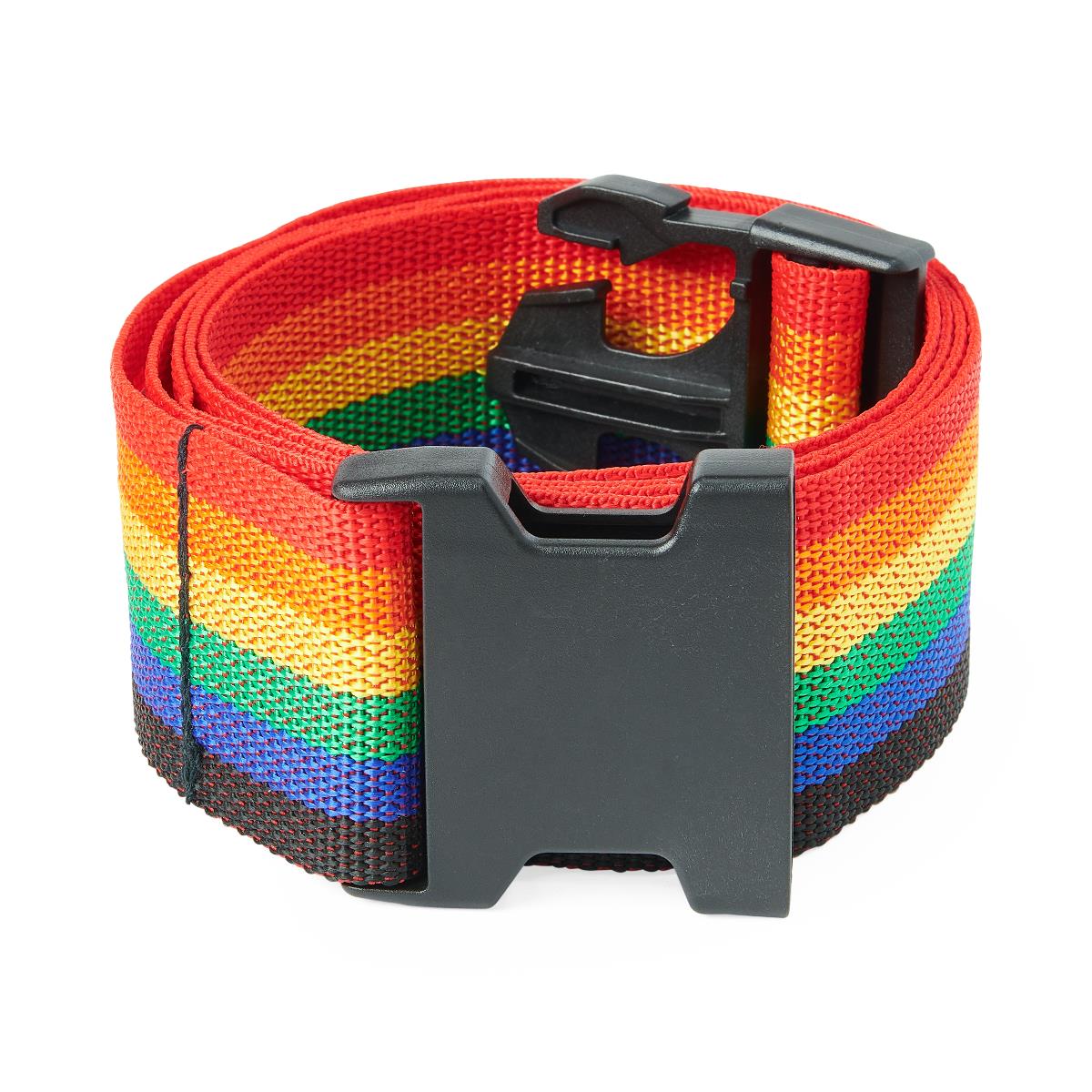 Polypropylene Gait Belt with Plastic Buckle, 60", Rainbow Stripe, 1 EA ...