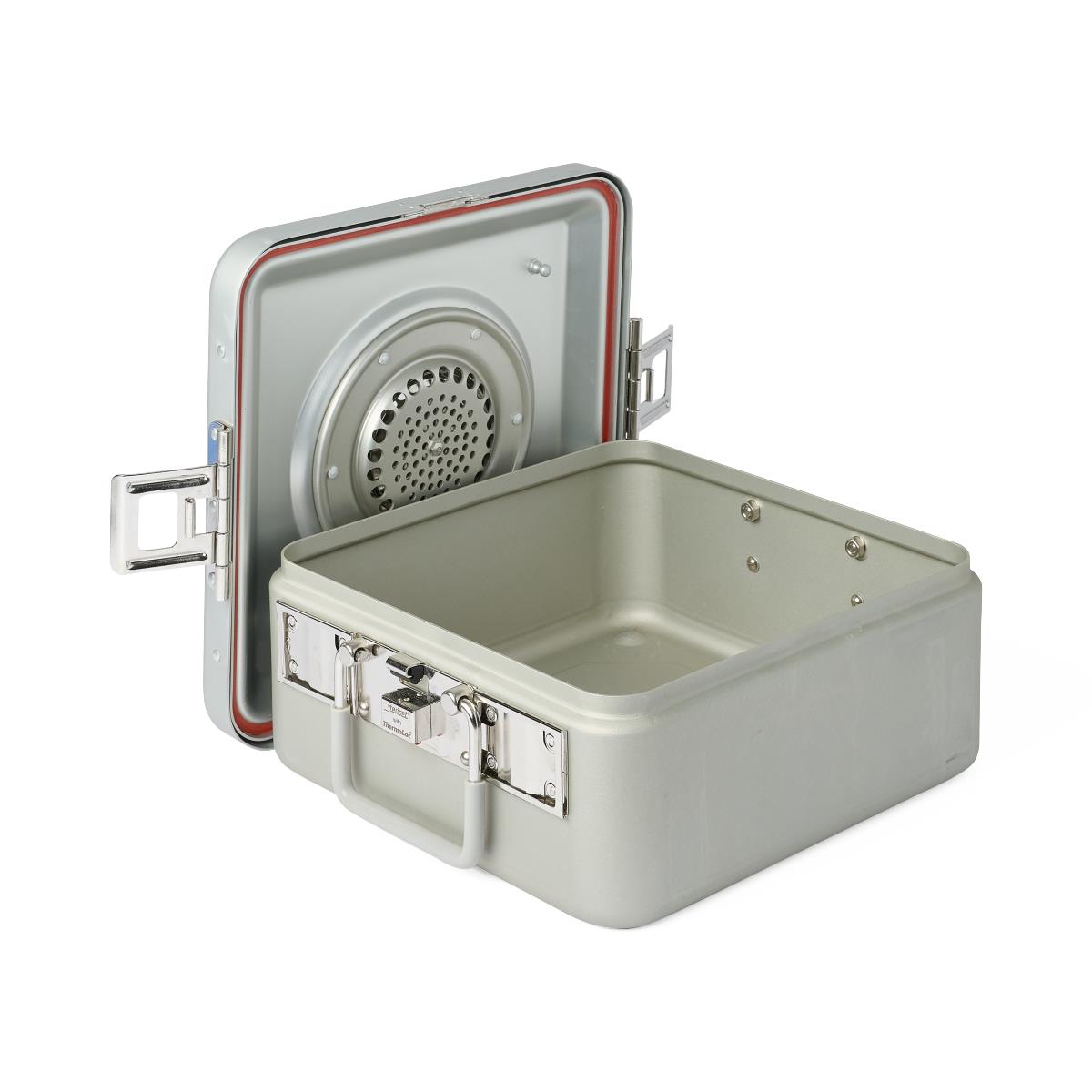 Steriset Sterilization Container with Flat Bottom and Aluminum Lid, Ha ...