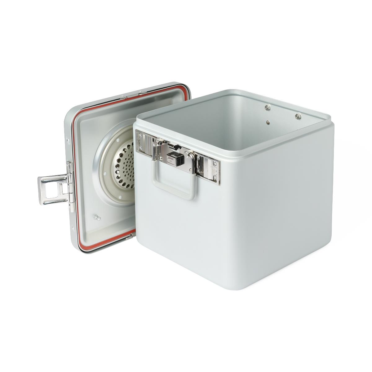 Steriset Sterilization Container with Flat Bottom and Aluminum Lid, Ha ...