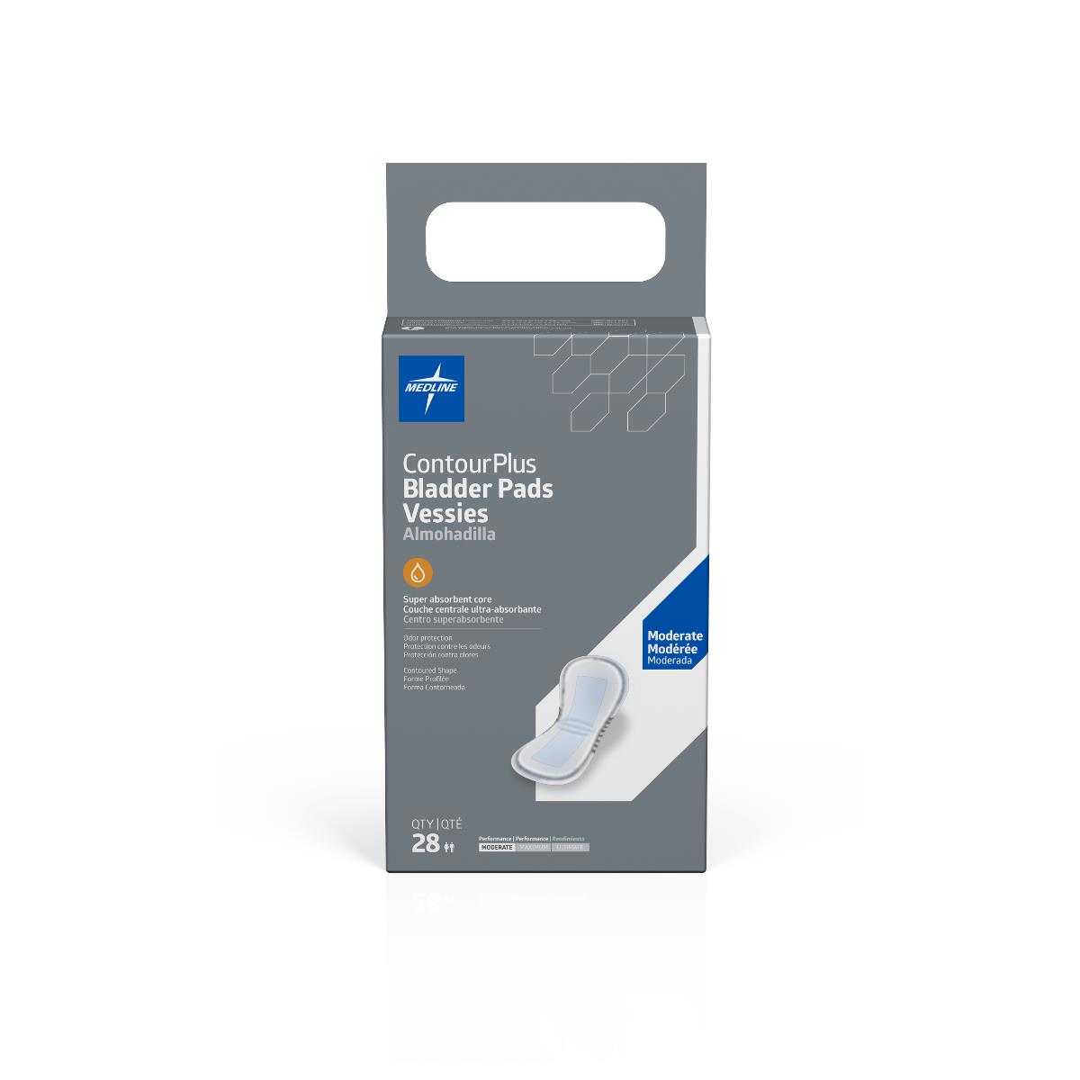 ContourPlus Bladder Control Pad for Incontinence, Moderate, 5.5" x 10 ...