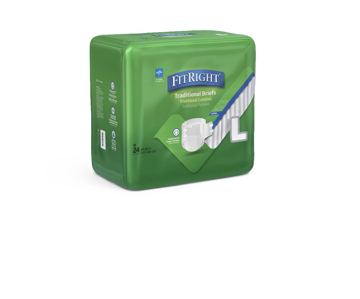 Ultracare Cloth-Like Adult Incontinence Briefs, Size L, for Waist Size ...