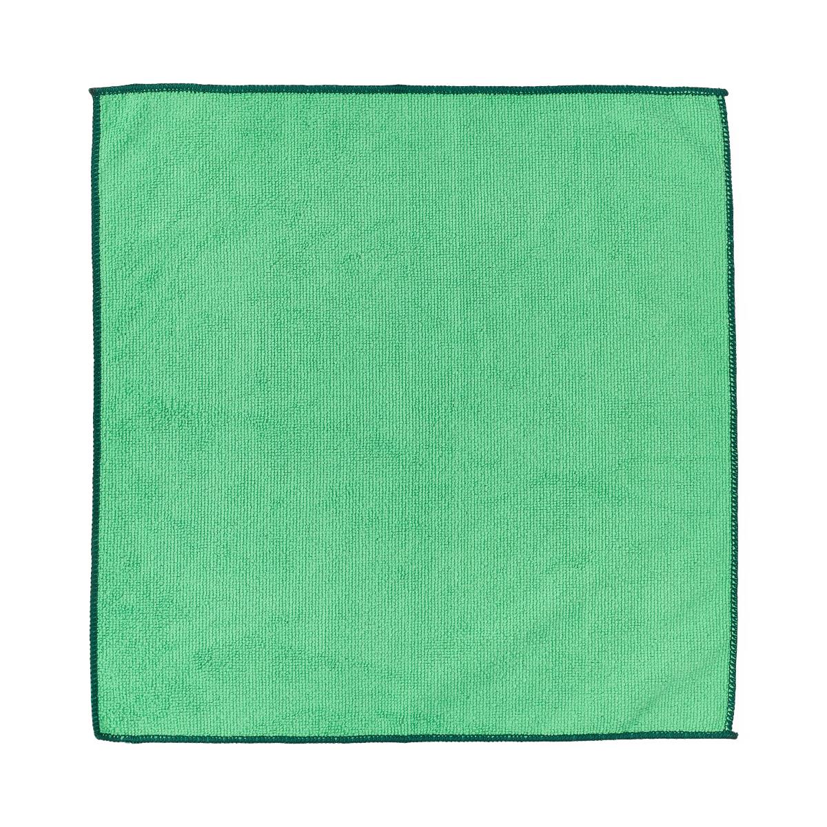 Microfiber Cleaning Cloth, 16" x 16", Lightweight, Light Green, 250/CS ...