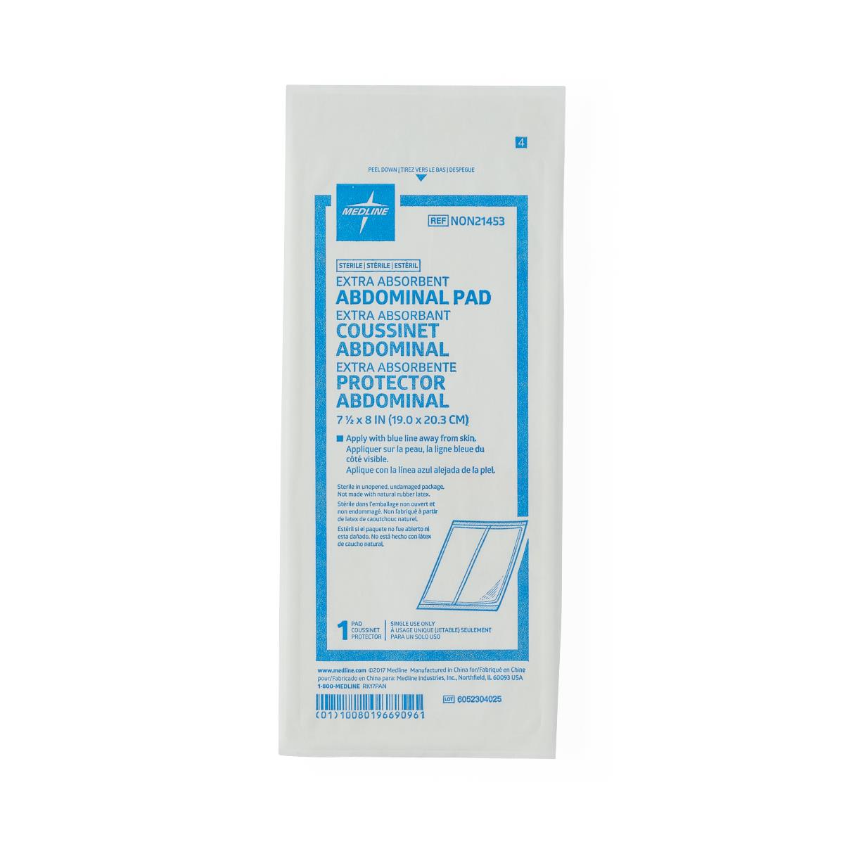 Sterile Abdominal Pad, 8" x 7-1/2", 1 EA (NON21453HH) Each – GoodEarth ...
