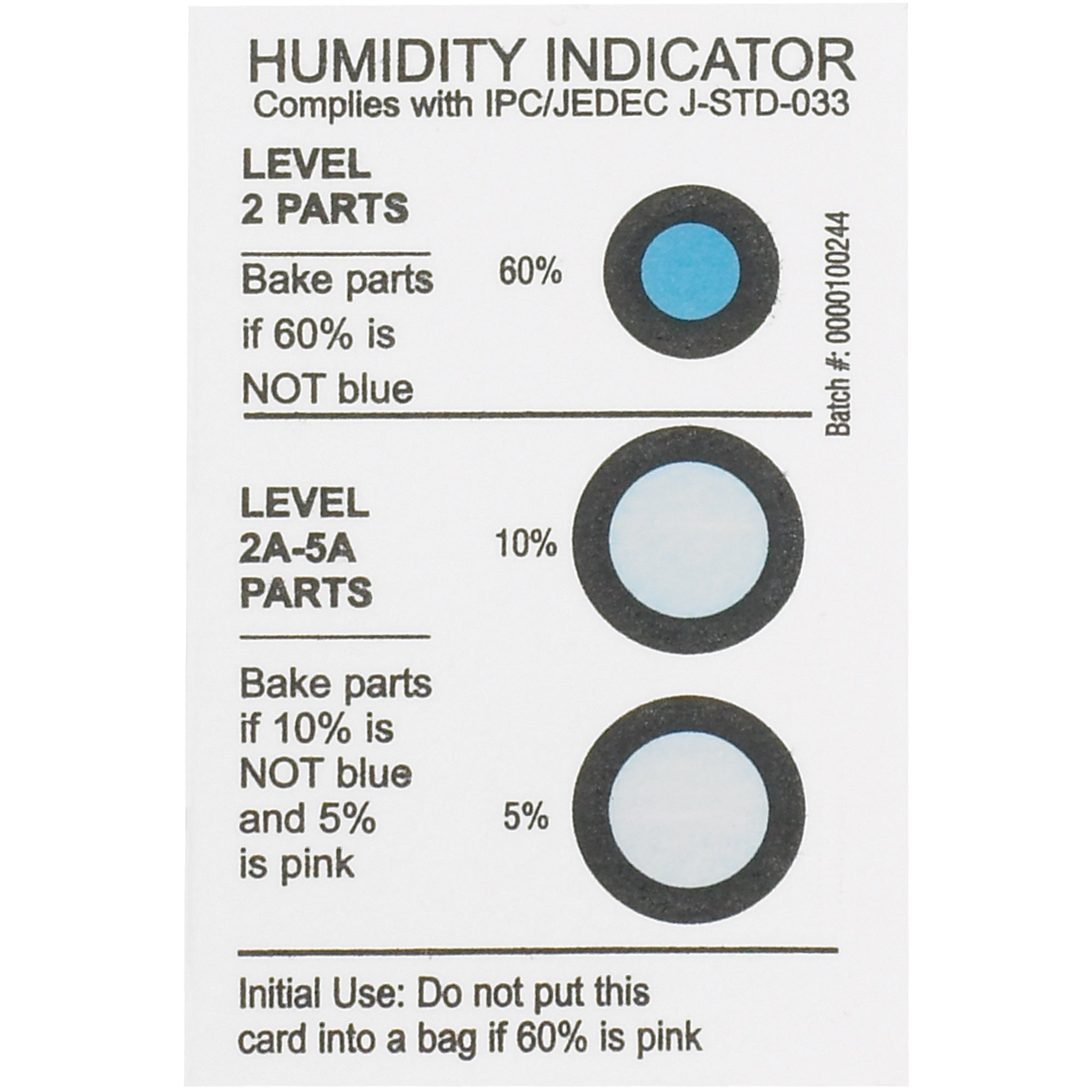 2 x 3" 5-10-60% Humidity Indicators (DES162) Case Of 125 – GoodEarth ...