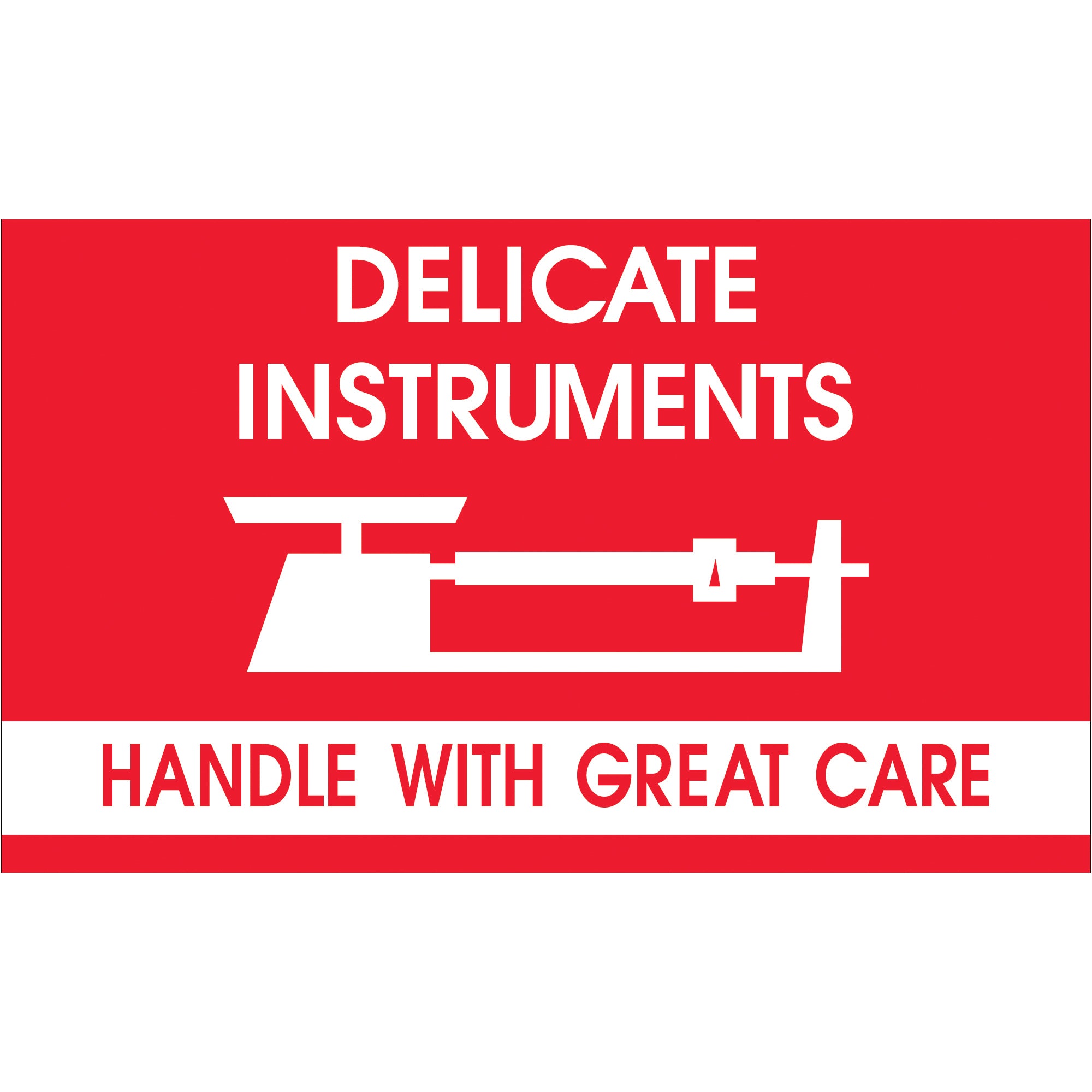 3 x 5" - "Delicate Instruments - HWC" Labels (DL1340) Roll Of 500 ...