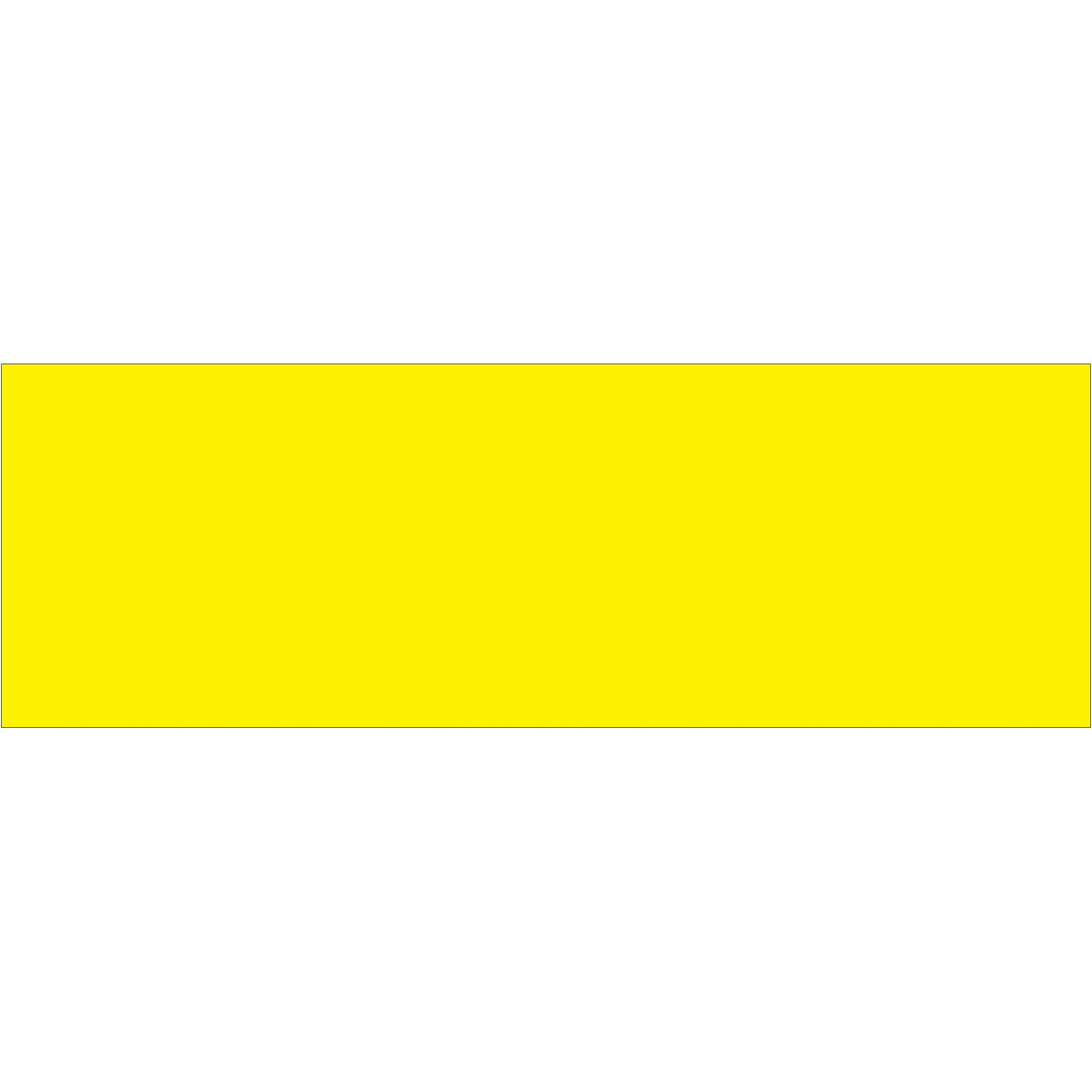 3 x 9" Fluorescent Yellow Inventory Rectangle Labels (DL637L) Roll Of ...