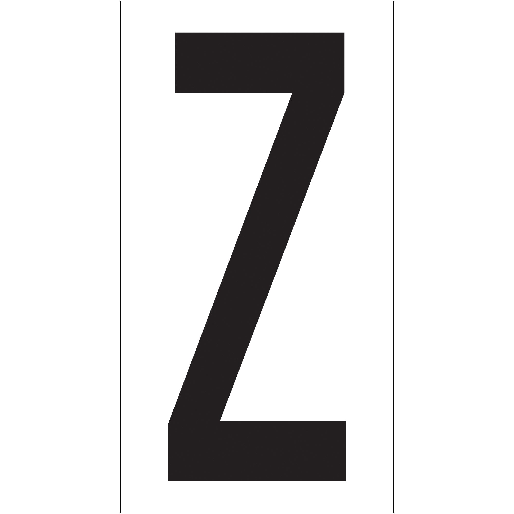 3 1/2" "Z" Vinyl Warehouse Letter Labels (DL9310Z) Case Of 50 ...