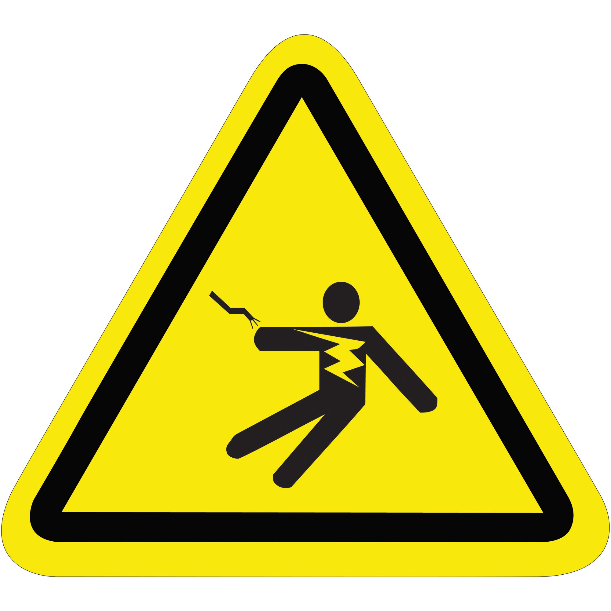 2.25" Triangle - General Danger Durable Safety Label (DSL505) Roll Of ...