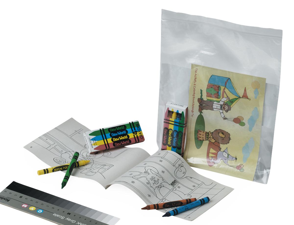 Pediatric Coloring Kit with 4 Pack Crayons and Coloring Book, 25/CS (D ...
