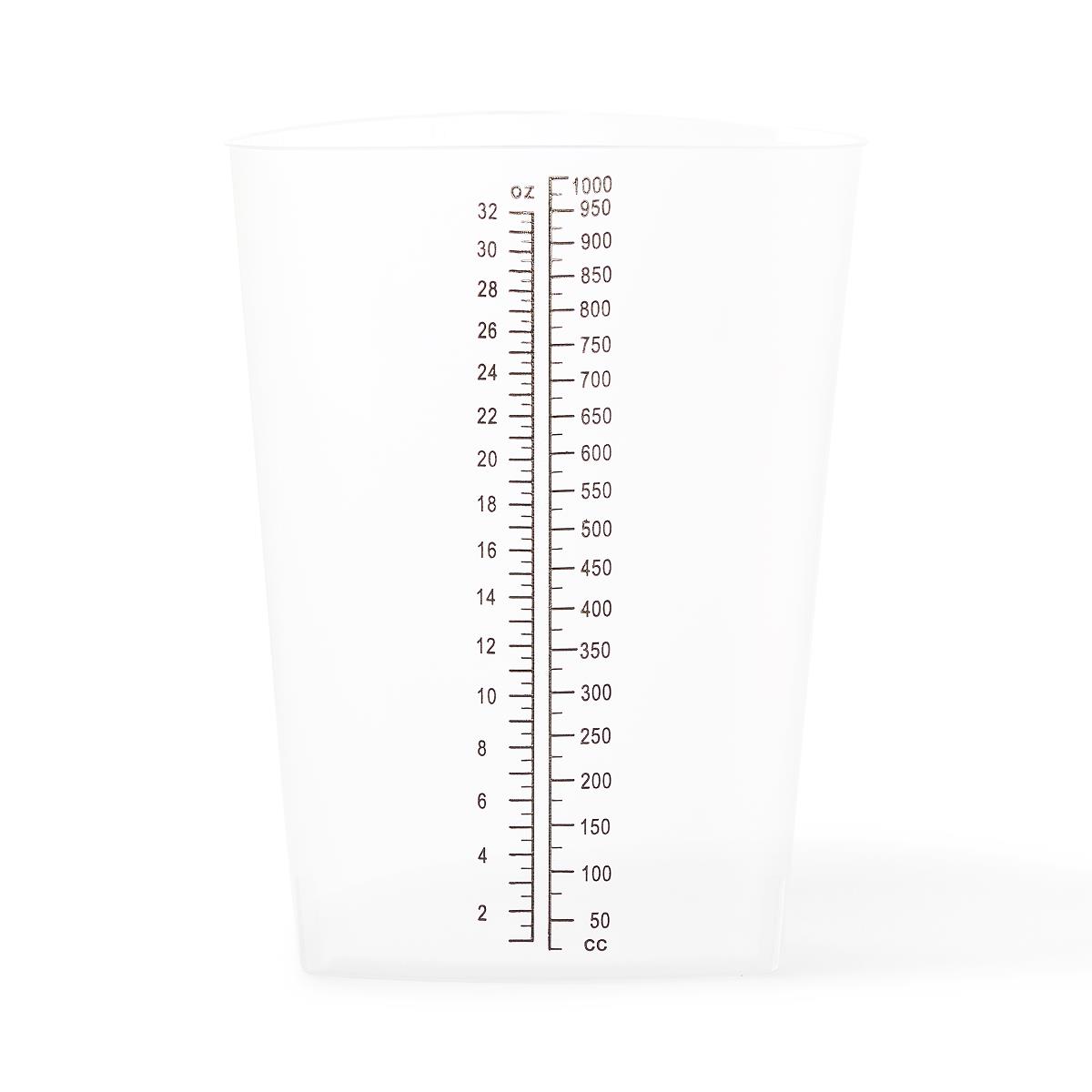 Graduated Triangular Intake/Output Container, Black, 1000 mL, 1 EA (DY ...