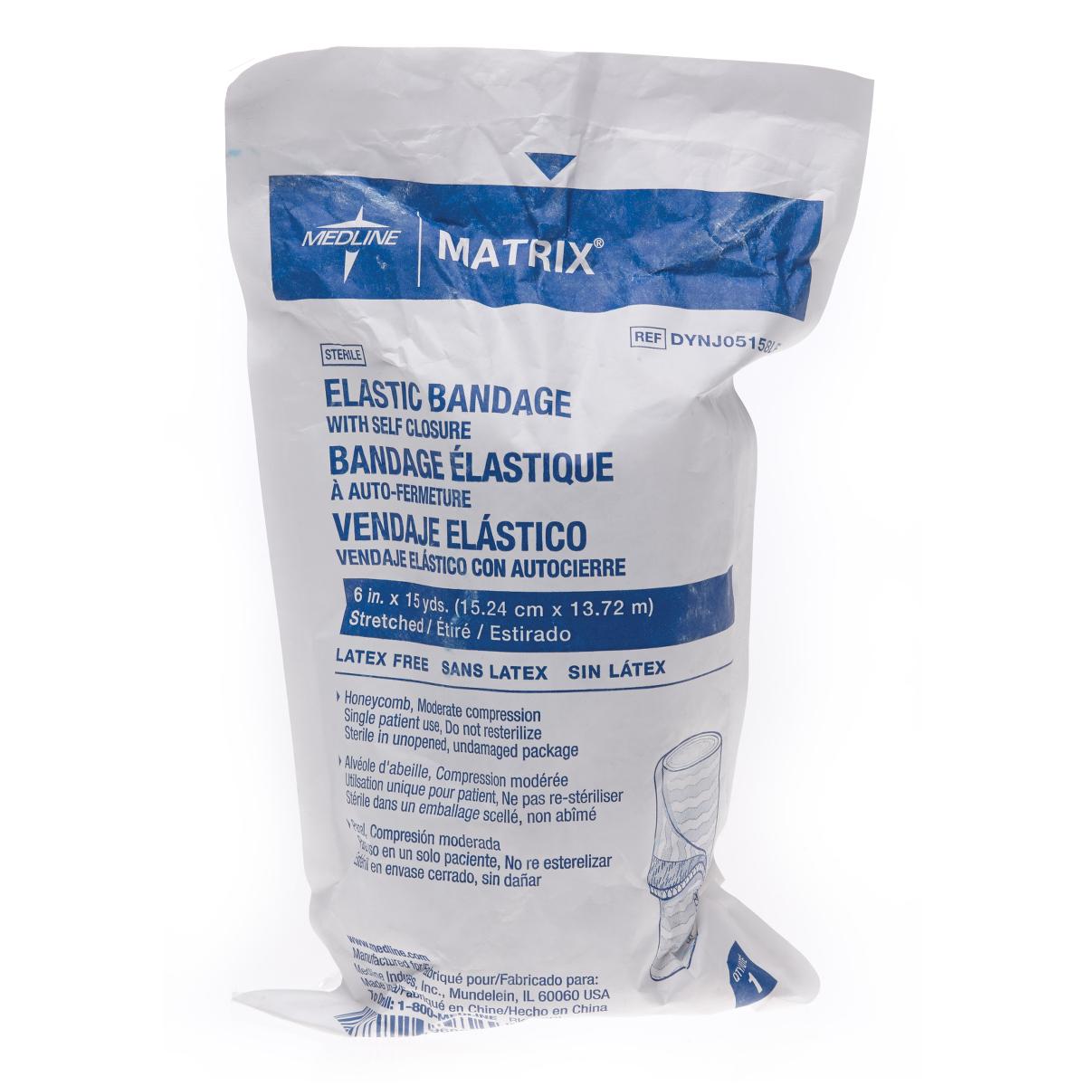 Sterile Matrix Wrap Elastic Bandage with Self-Closure, 6" x 15 yd., 1 ...