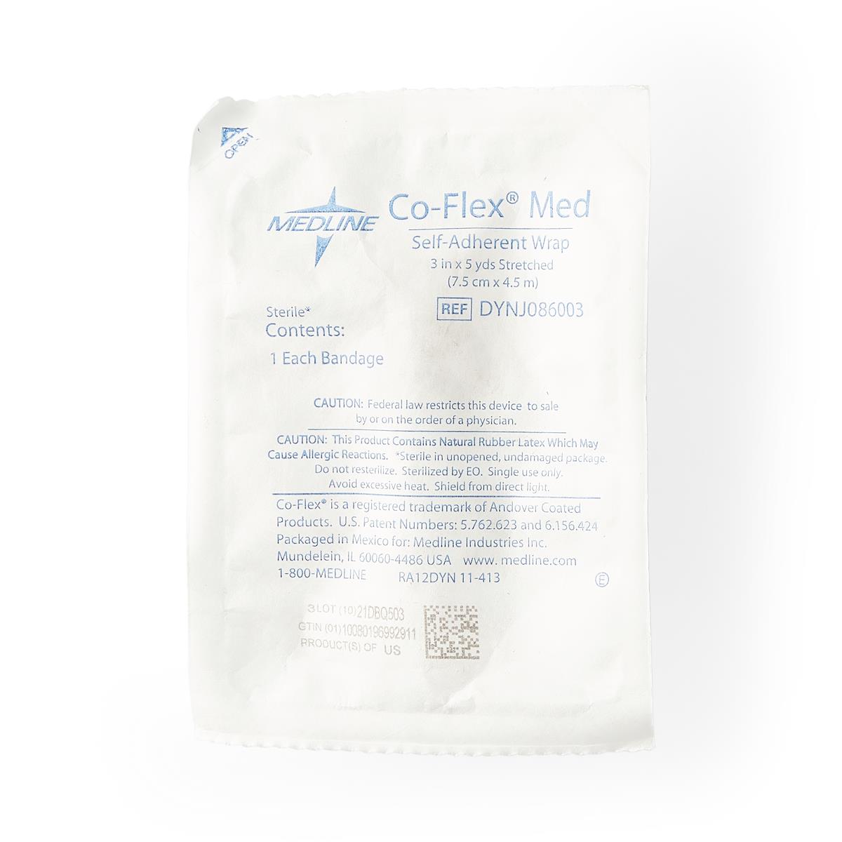 CoFlex Sterile Self-Adherent Bandage, 3" x 5 yd. (7.6 cm x 4.6 m), 1 E ...
