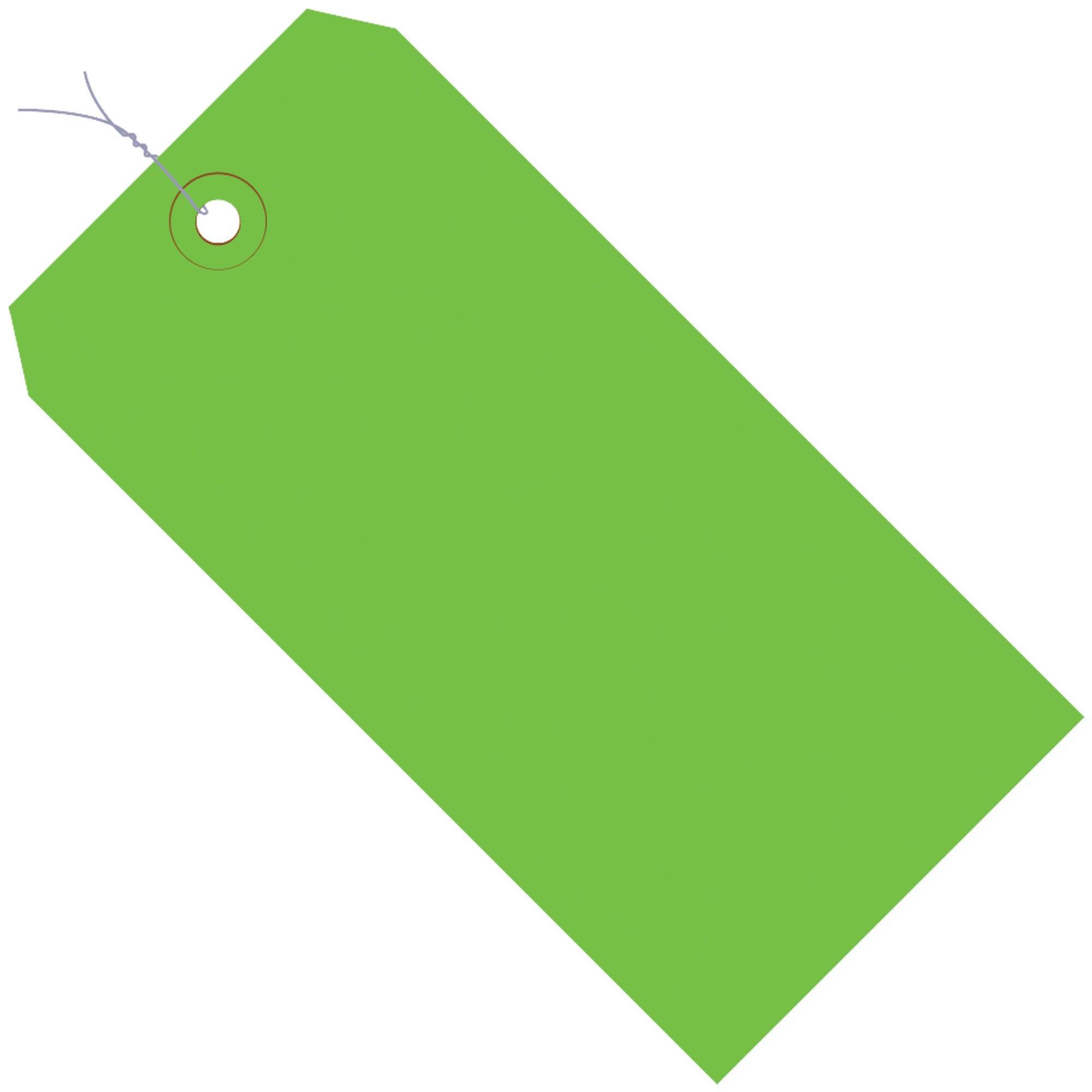 8 x 4" Green 13 Pt. Shipping Tags - Pre-Wired (G11093D) Case Of 500 ...