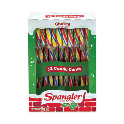 Spangler® Cherry Candy Canes, 6 oz Box, 12 Candy Canes/Box, 3 Boxes/Ca ...