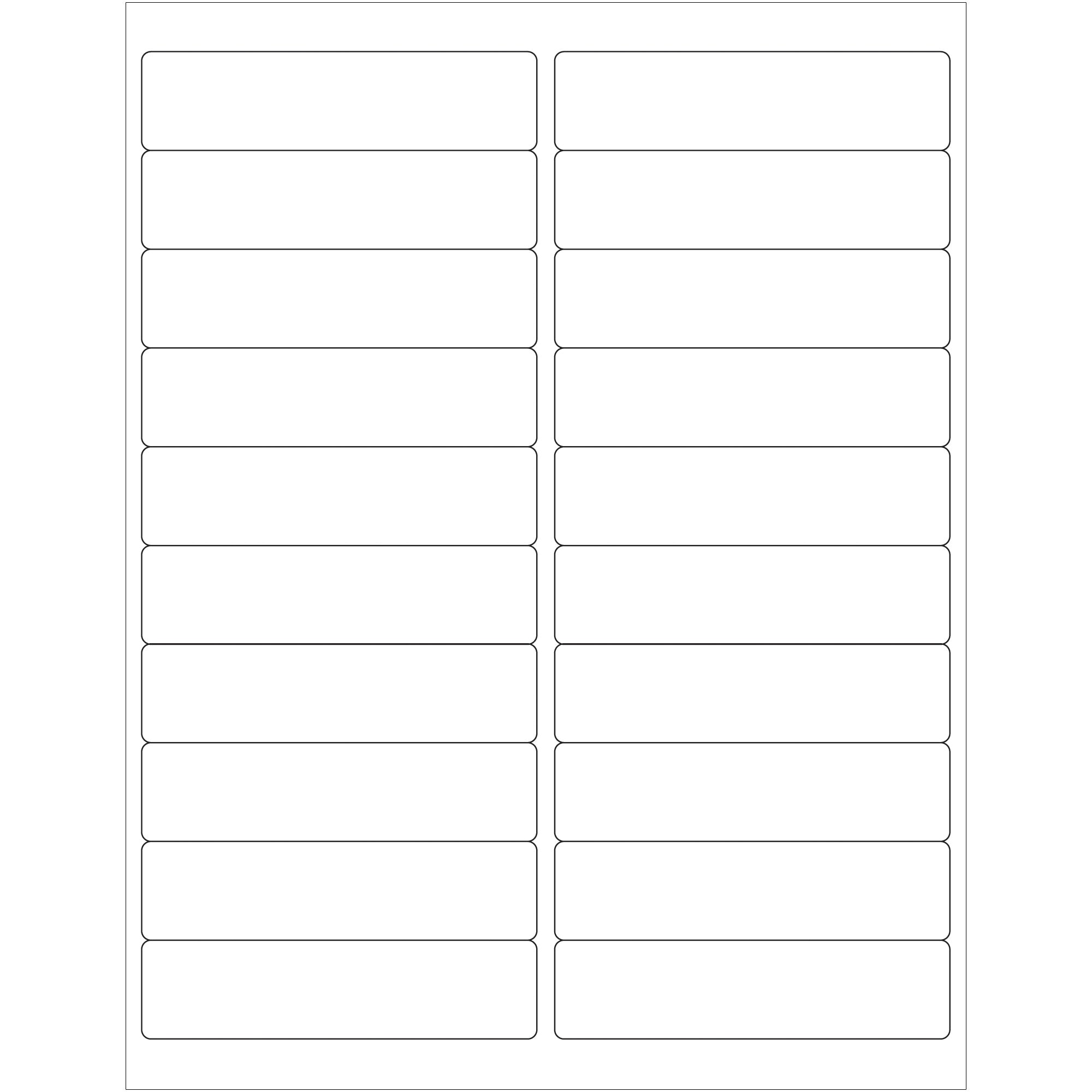 4 x 1" White Rectangle Laser Labels (LL121) Case Of 2000 – GoodEarth ...