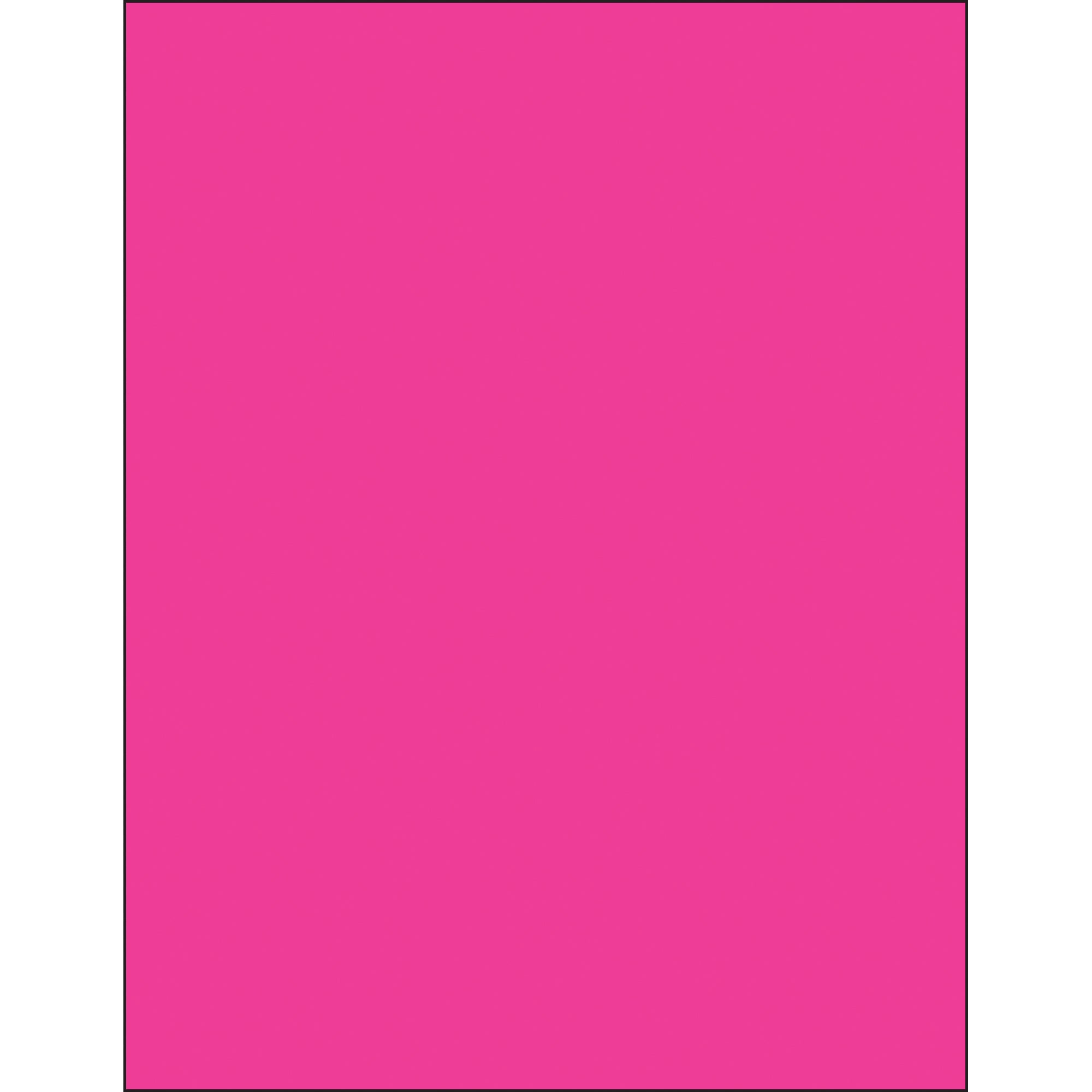 8 1/2 x 11" Fluorescent Pink Rectangle Laser Labels (LL185PK) Case Of ...