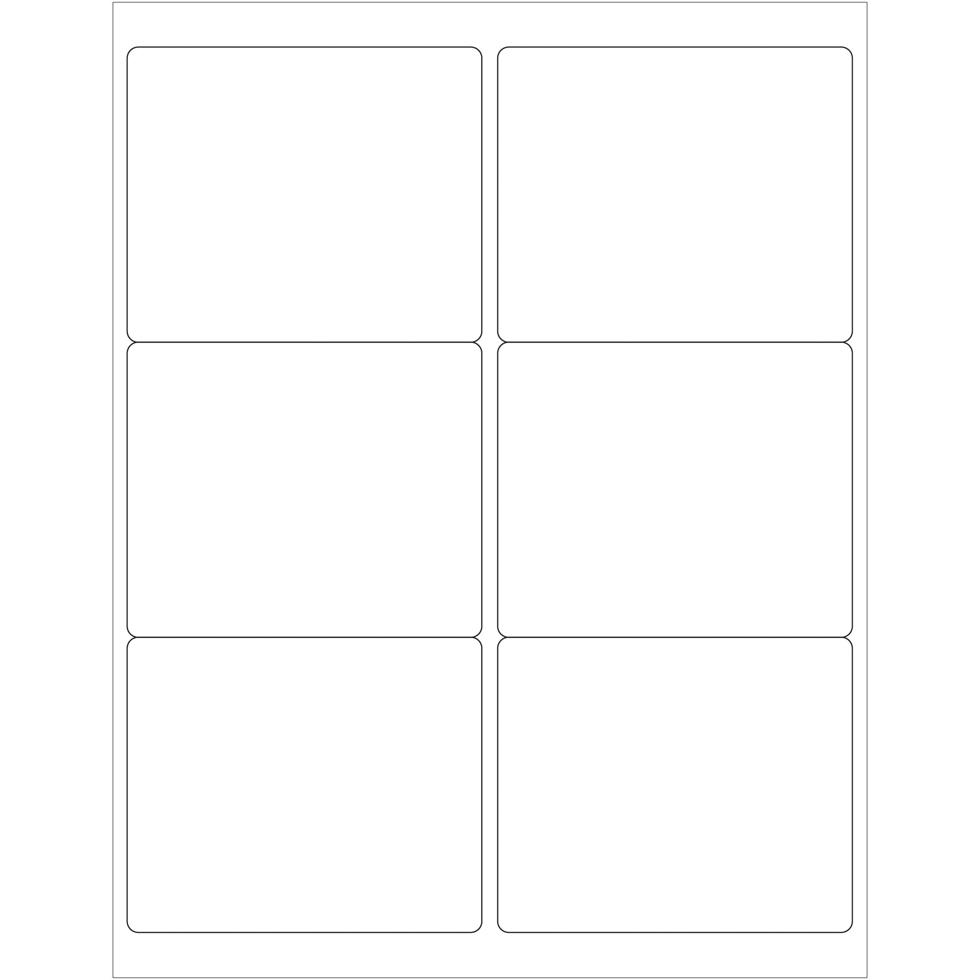 4 x 3 1/3" Weather-Resistant Laser Labels (LL253WR) Case Of 600 ...