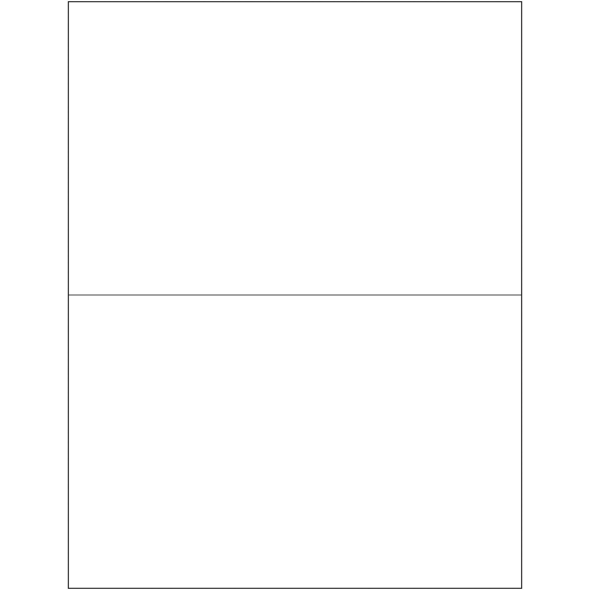 8 1/2 x 5 1/2" Opaque White Blockout Laser Labels (LL292) Case Of 200 ...