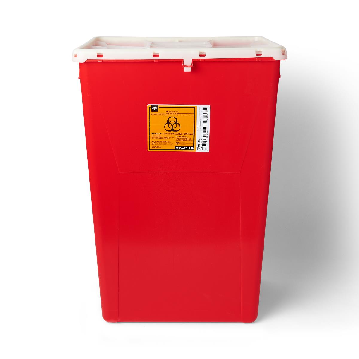 PG-II Flat Sharps Container, Red, 18 gal., 1 EA (MDS705218H) Each ...