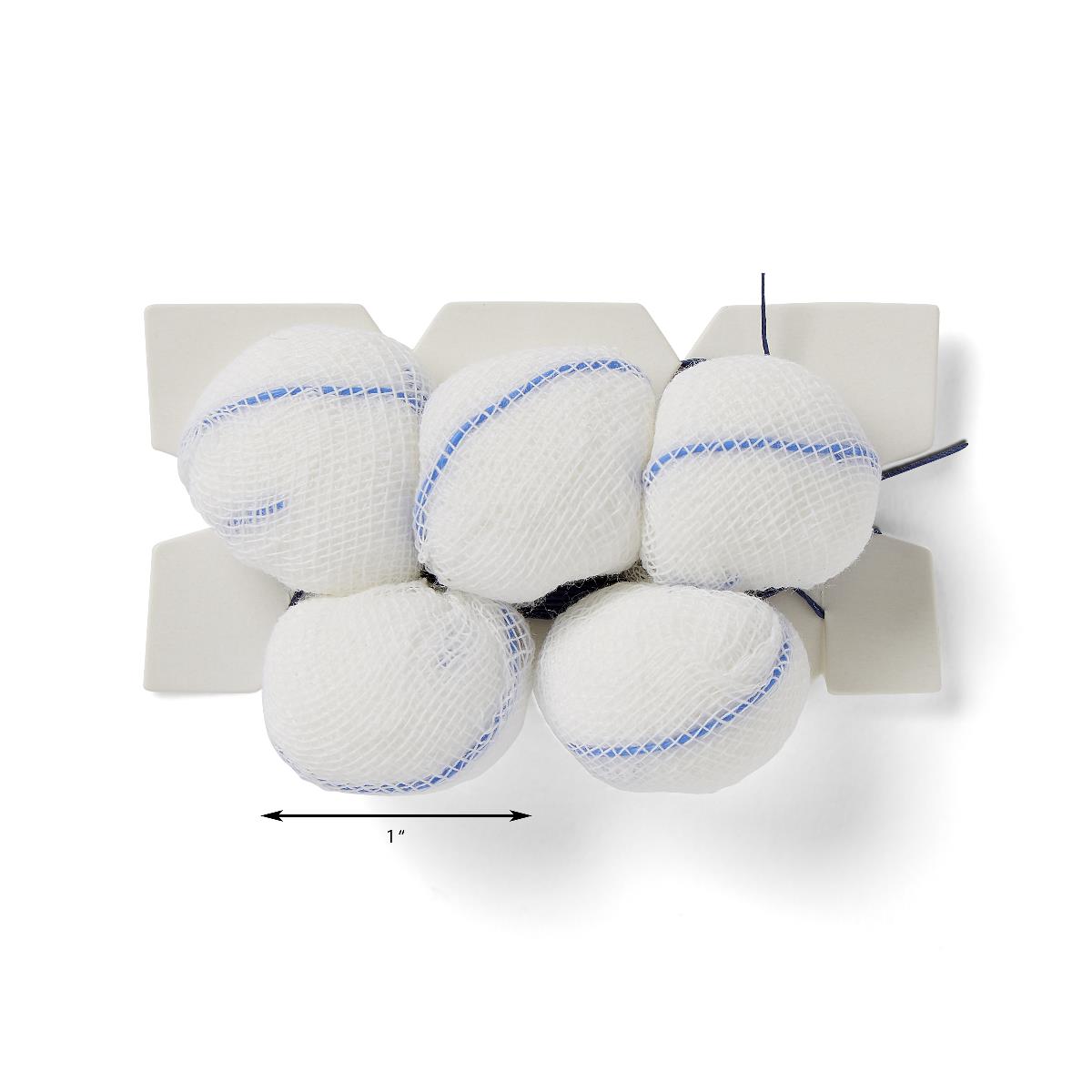 X-Ray Detectable Double-Strung Tonsil Sponge, Sterile, Size S, 7/8", 5 ...