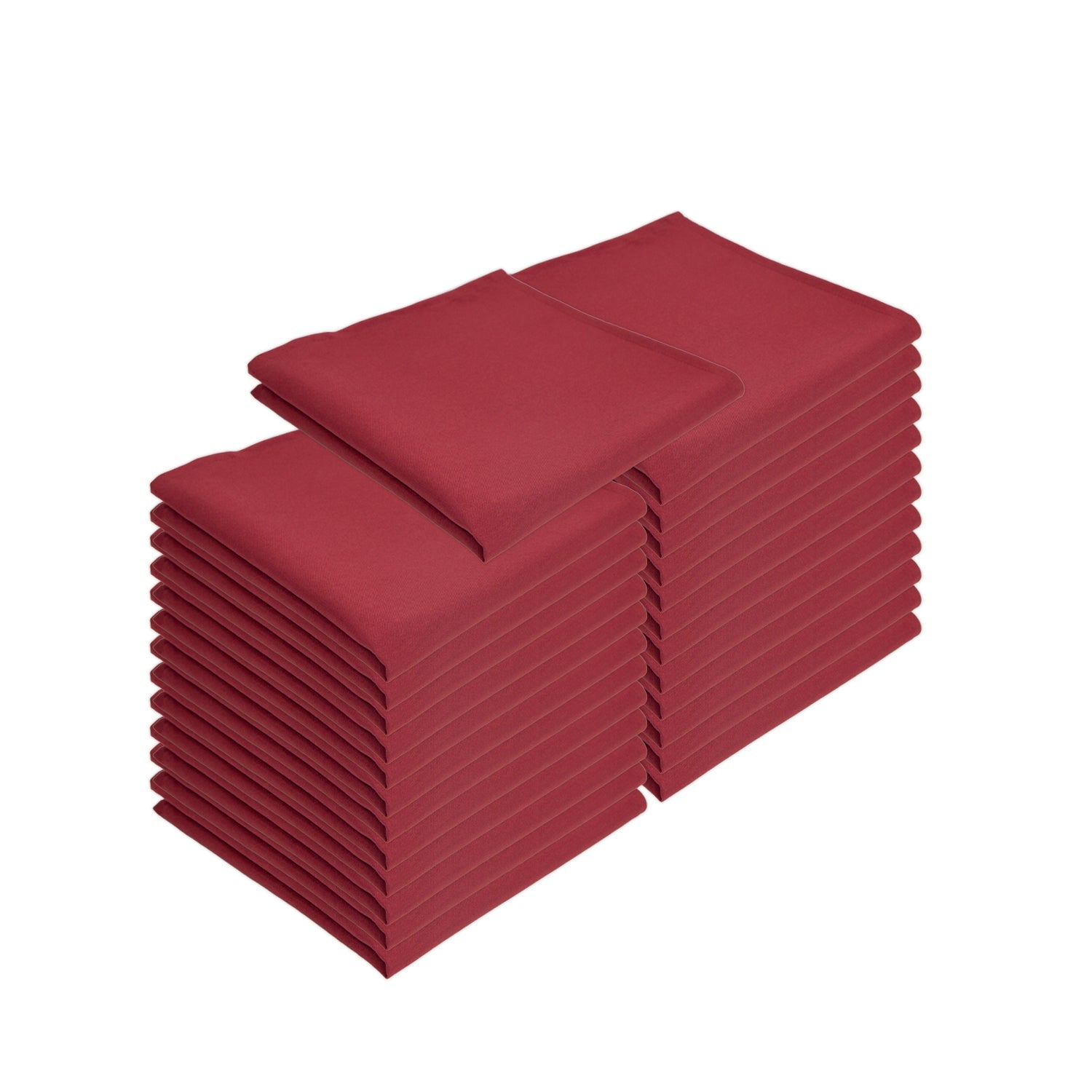 Arkwright Home Mariposa Poly Spun Napkin 20x20 Burgundy (25/Pack) (PNP ...