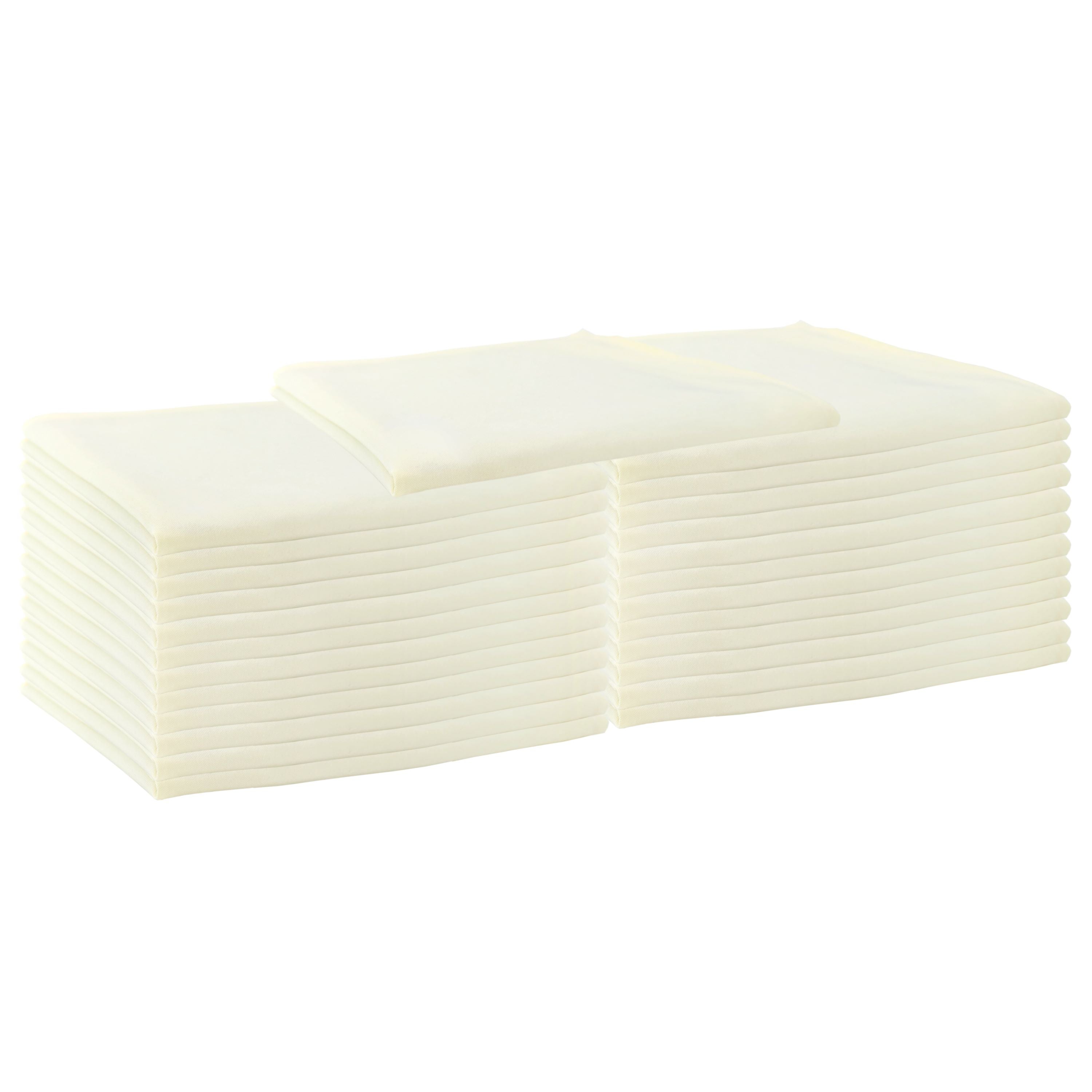 Arkwright Home Mariposa Poly Spun Napkin 20x20 Ivory (25/Pack) (PNP-NA ...
