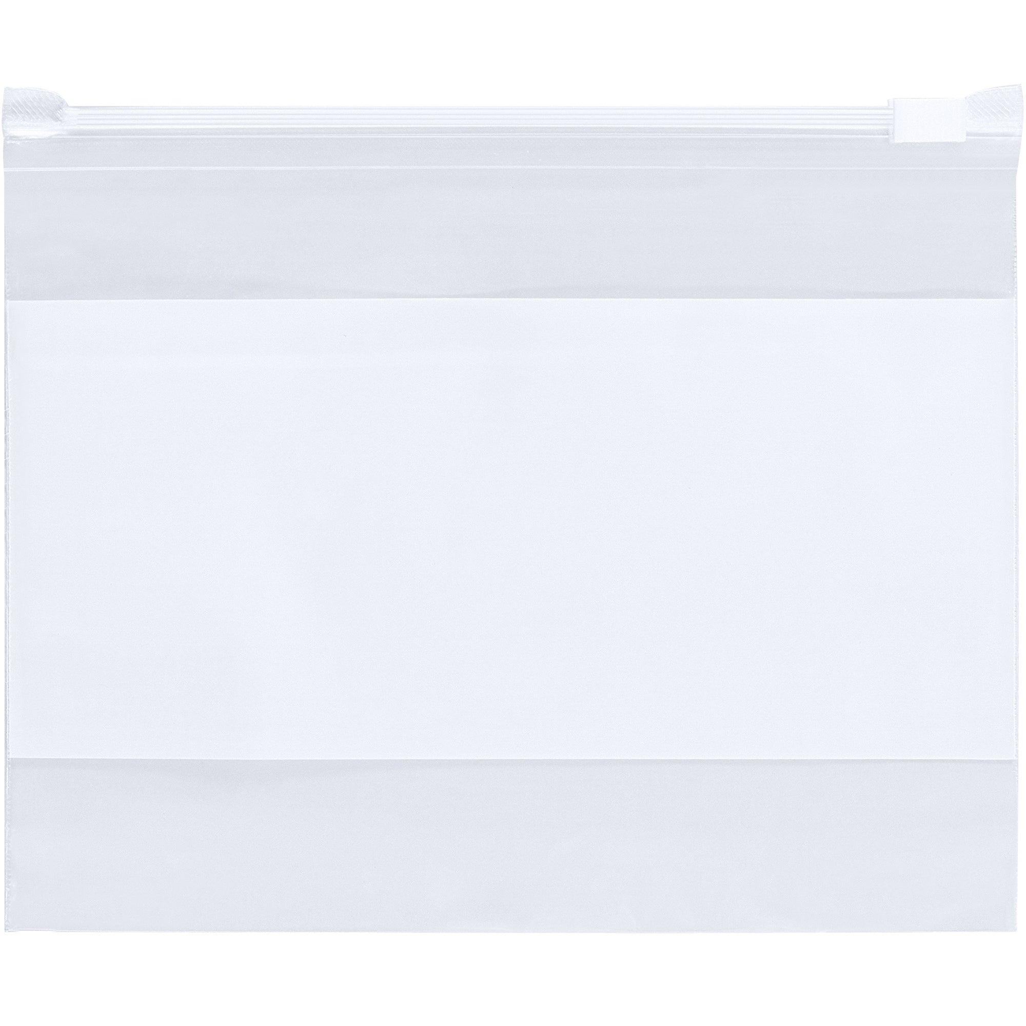 4 x 6" - 3 Mil Slide-Seal Reclosable White Block Poly Bags (PB5238) Ca ...