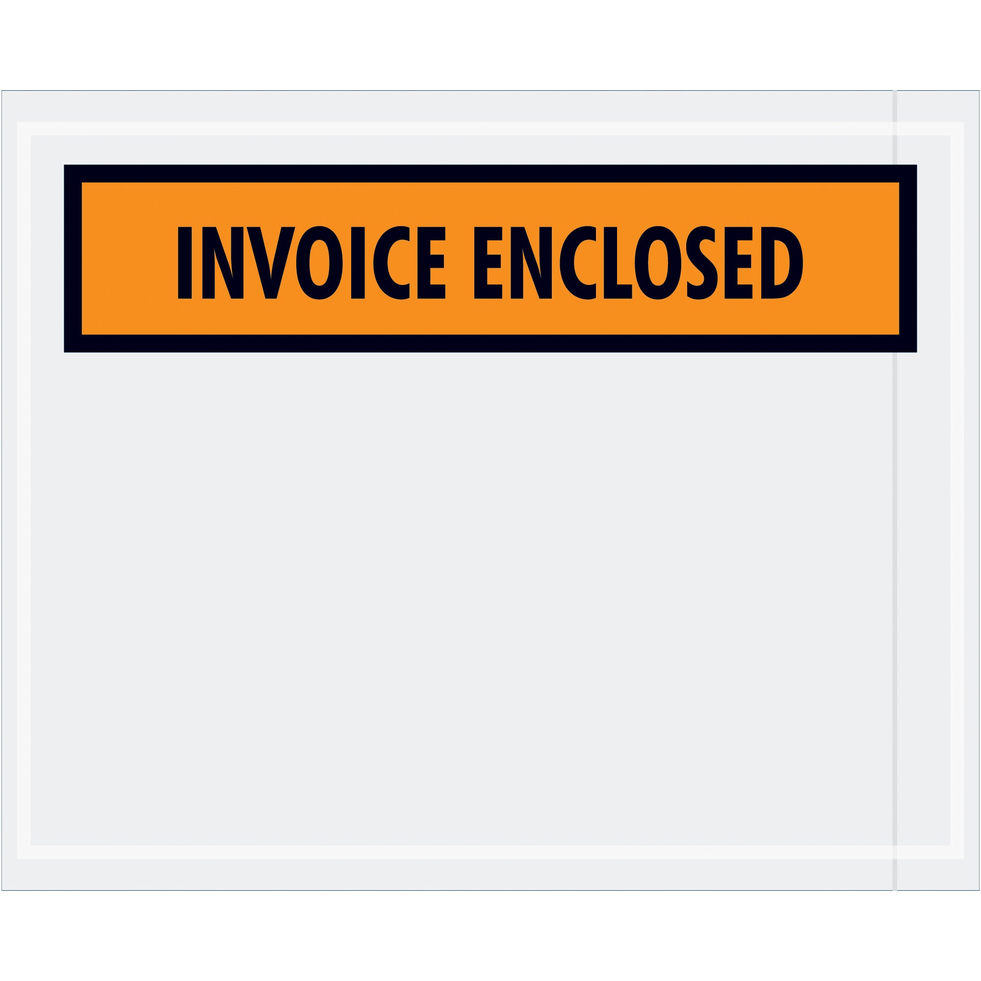 4 1/2 x 5 1/2" Orange "Invoice Enclosed" Envelopes (PL13) Case Of 1000 ...