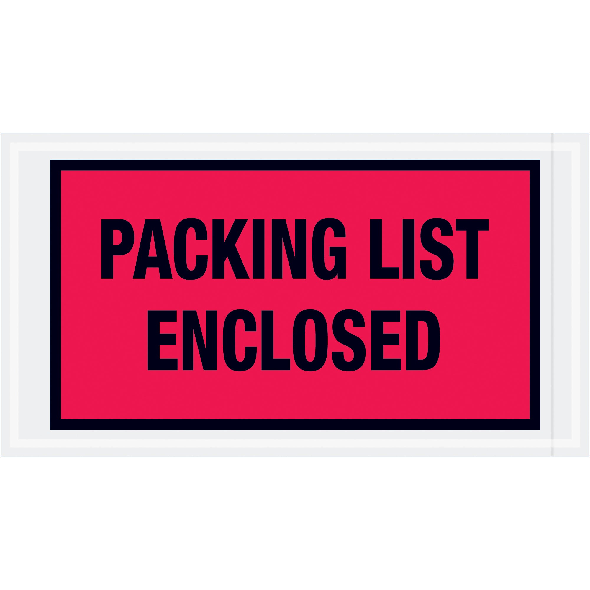 5 1/2 x 10" Red "Packing List Enclosed" Envelopes (PL427) Case Of 1000 ...