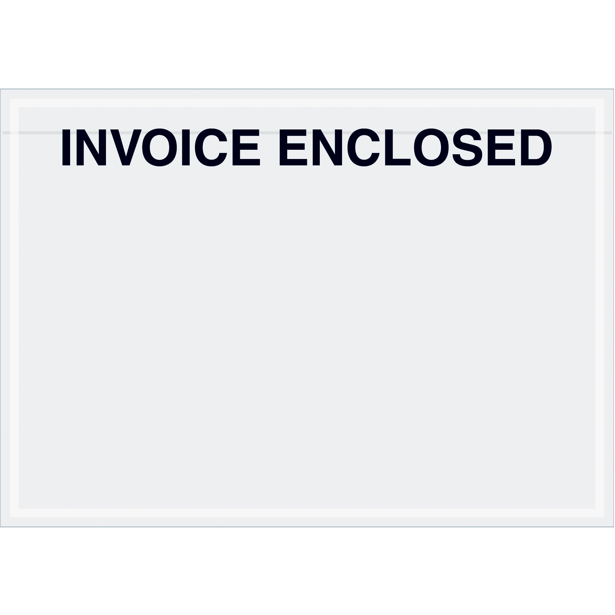 7 x 5" Clear Face "Invoice Enclosed" Envelopes (PL481) Case Of 1000 ...