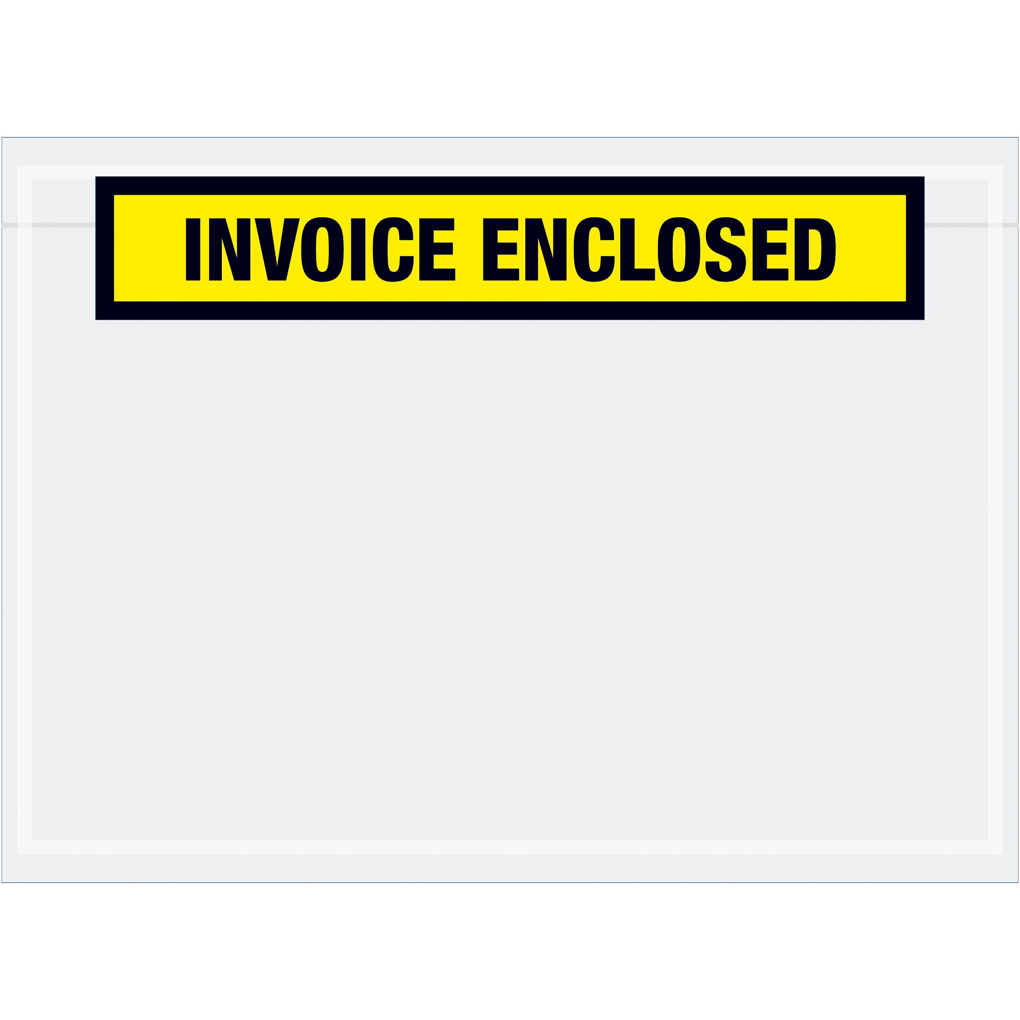 7 1/2 x 5 1/2" Yellow "Invoice Enclosed" Envelopes (PL528) Case Of 100 ...