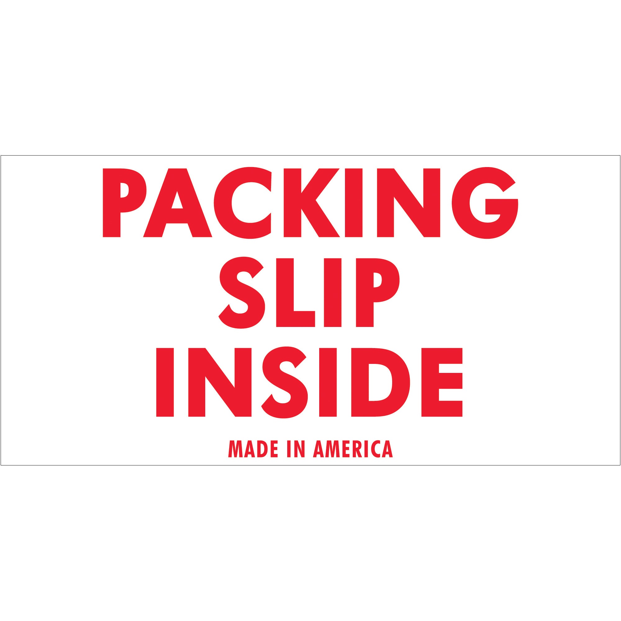 2 x 4" - "Packing Slip Inside" Labels (SCL250) Roll Of 500 – GoodEarth ...