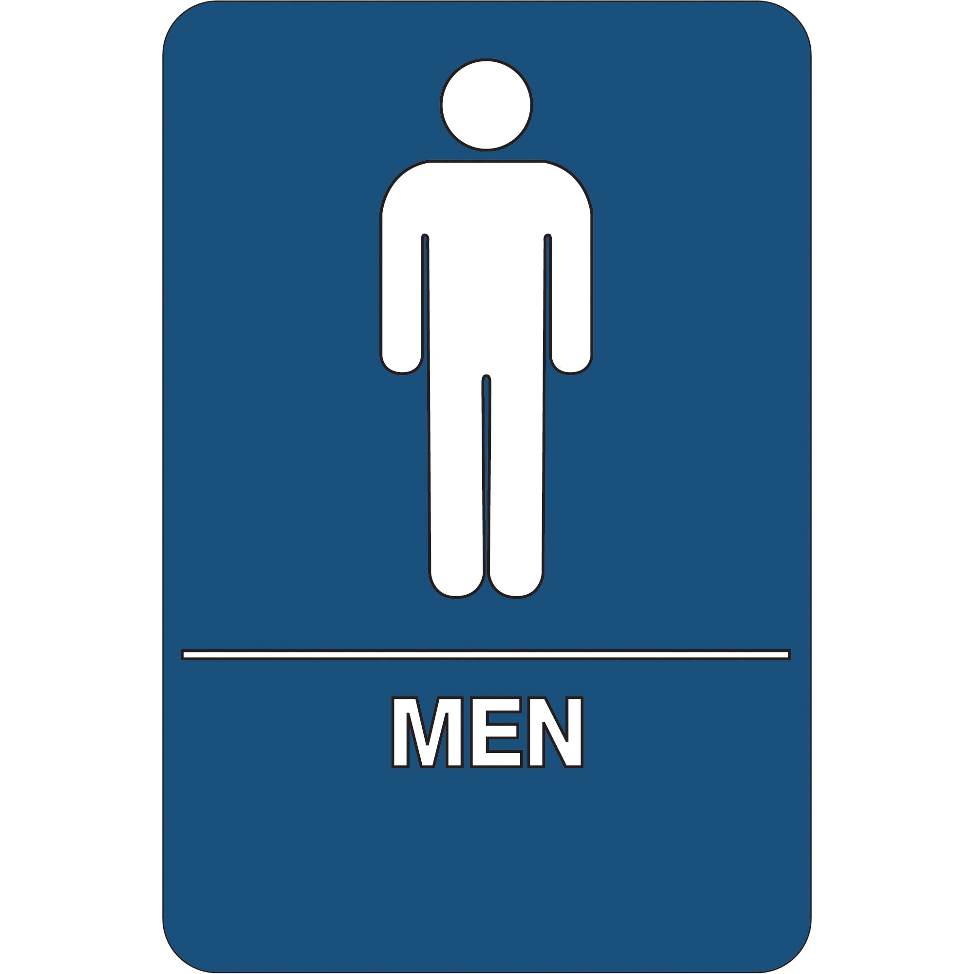 "Men Restroom" ADA Compliant Plastic Sign (SN102) Each – GoodEarth Products