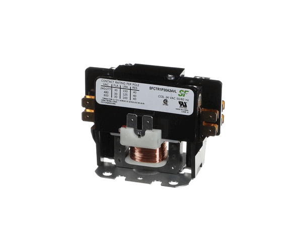 Trane Sfctr1P30A24Vl Contactor; 1P 30A 24Vac / Lugs (TRNSFCTR1P30A24VL ...