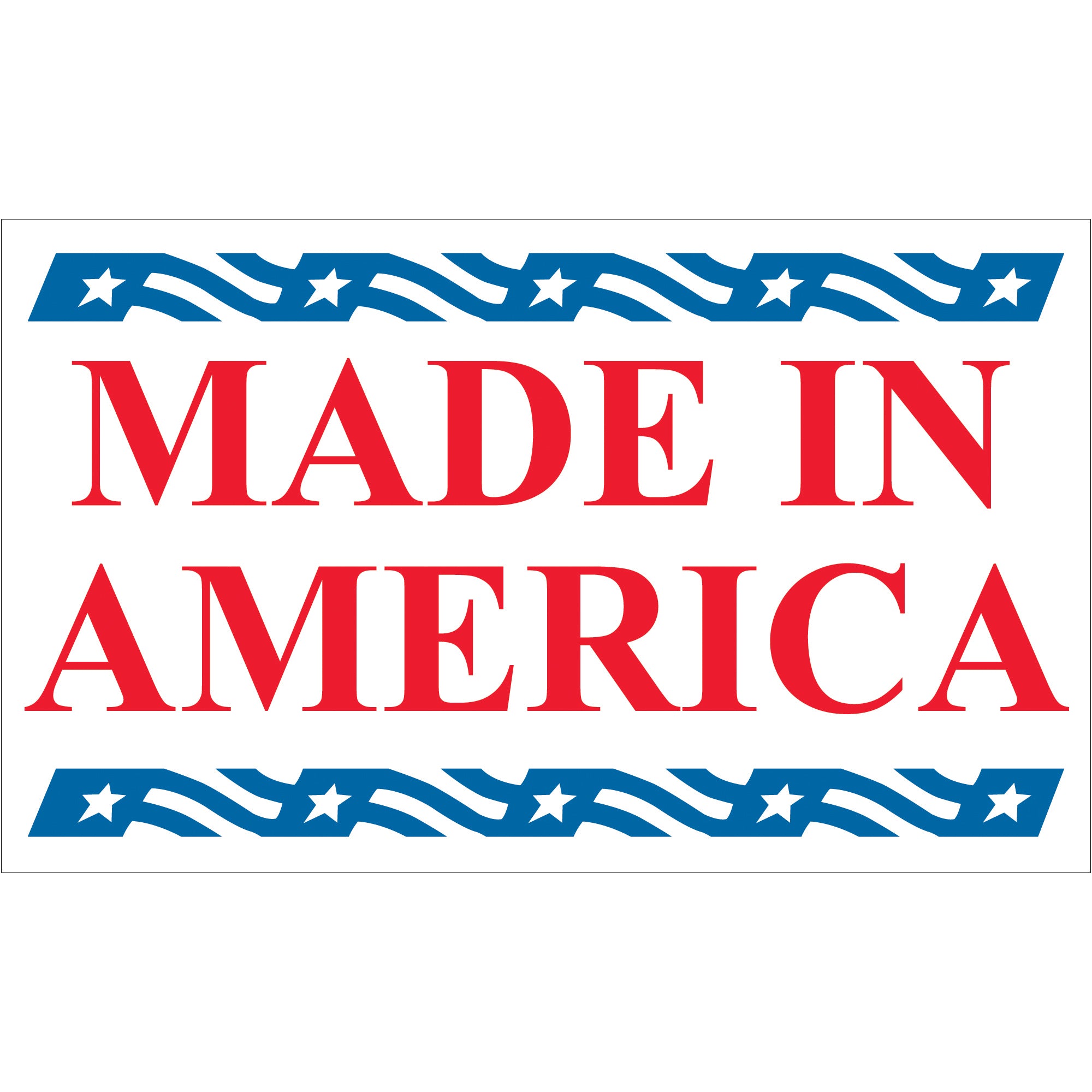 3 x 5" - "Made in America" Labels (USA502) Roll Of 500 – GoodEarth Products