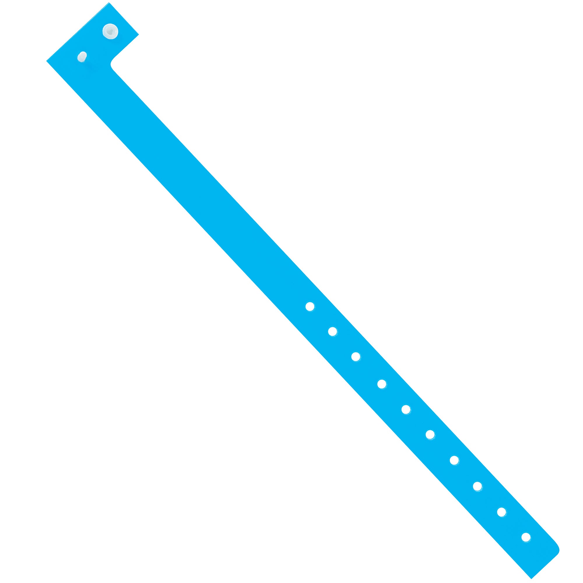 3/4" x 10" Day-Glo Blue Plastic Wristbands (WR120BE) Case Of 500 ...