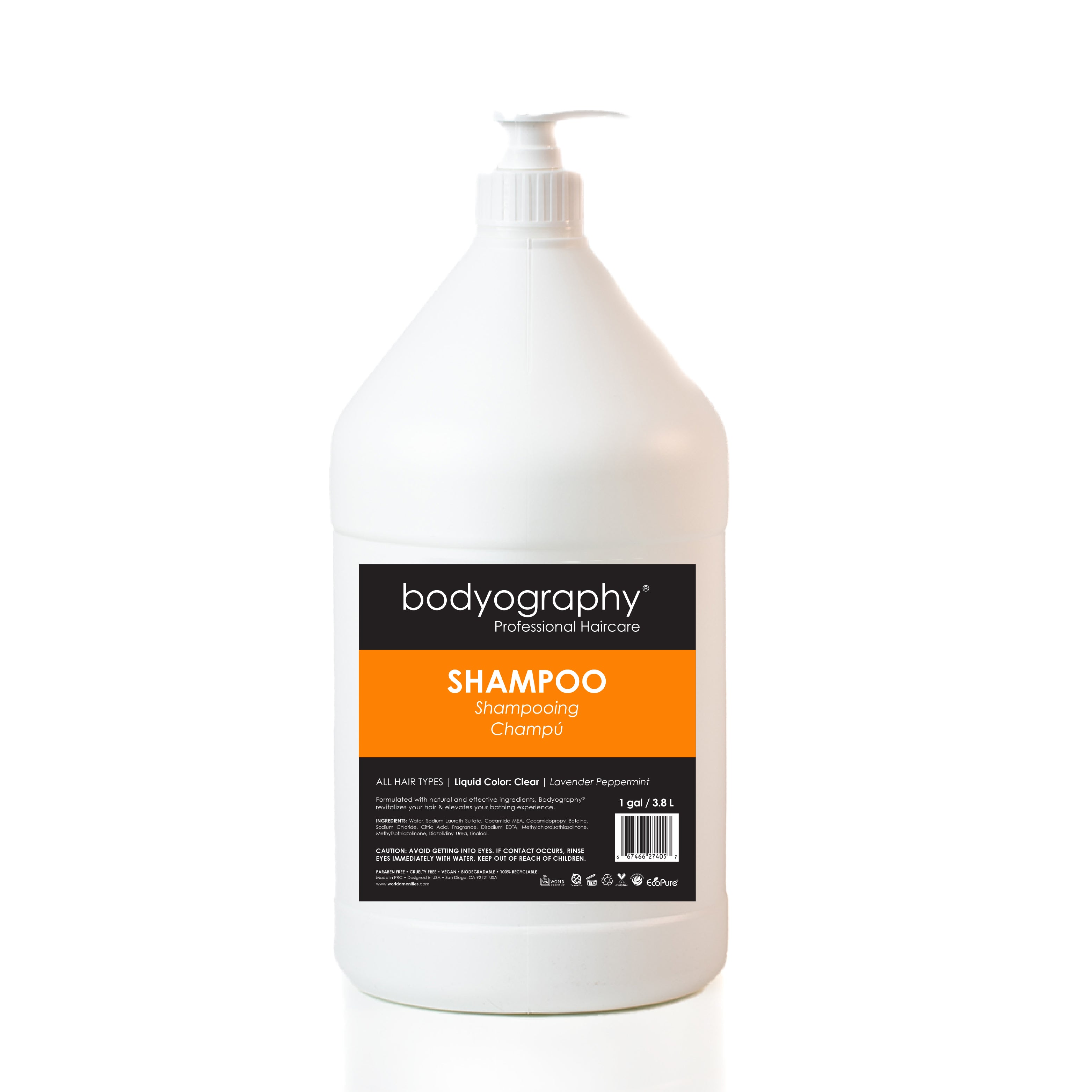 Bodyography® Shampoo, 1 gal (HA-BD-031A) Case of 4 – GoodEarth Products