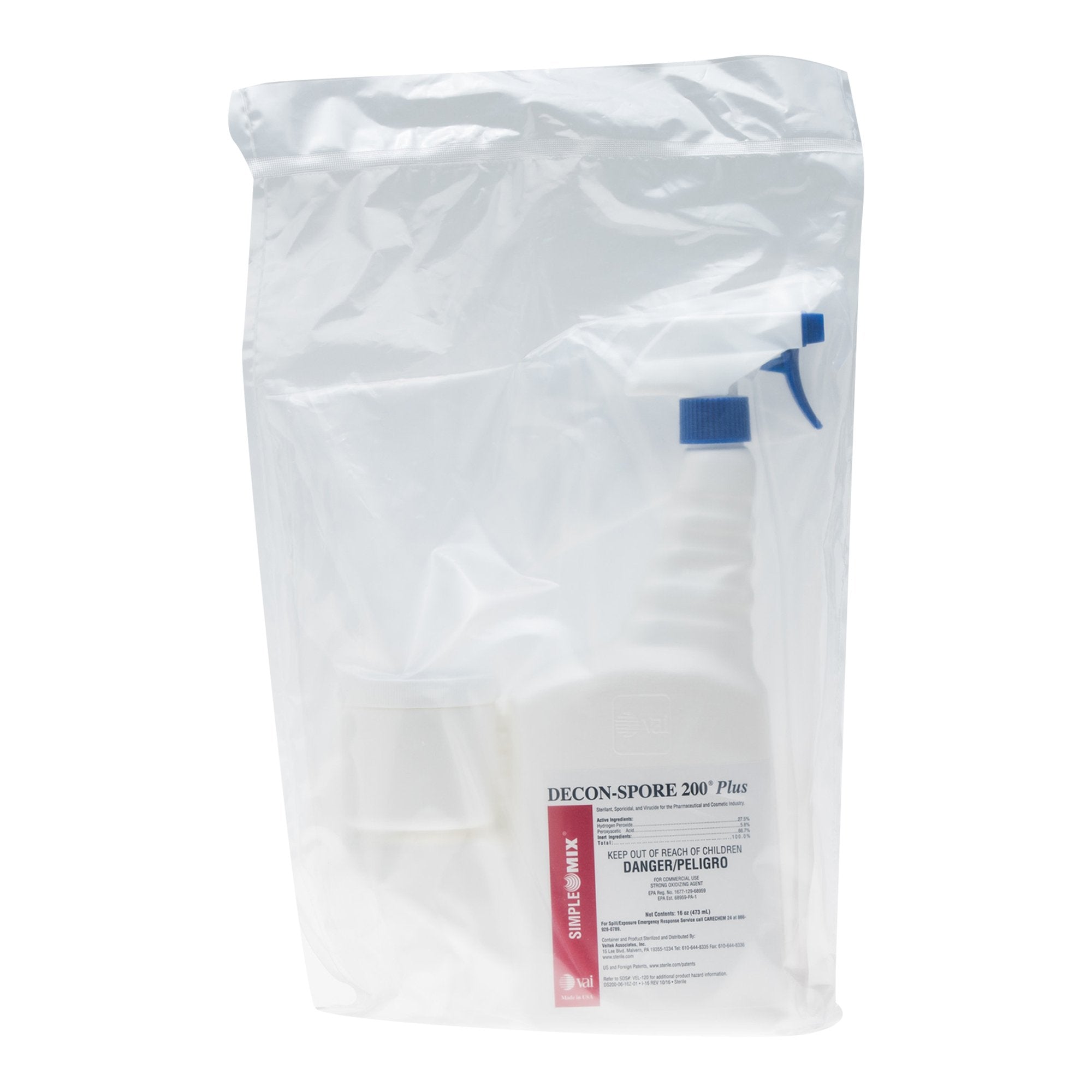 DECON-SPORE® 200 Plus Surface Disinfectant Cleaner Peroxide Based Trig ...
