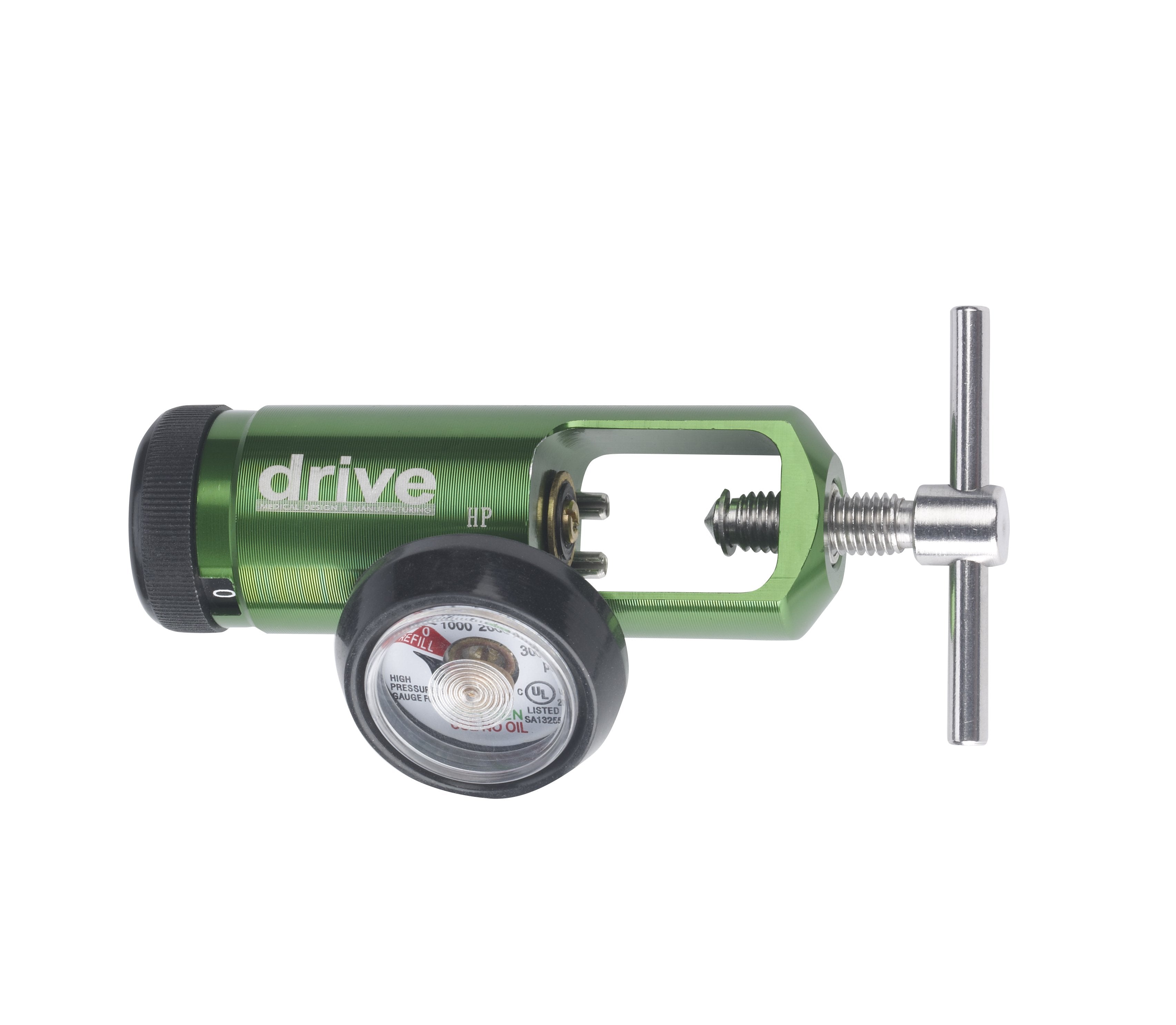 Drive™ Mini Oxygen Regulator Click Style 0 - 15 LPM Barb Outlet CGA-87 ...