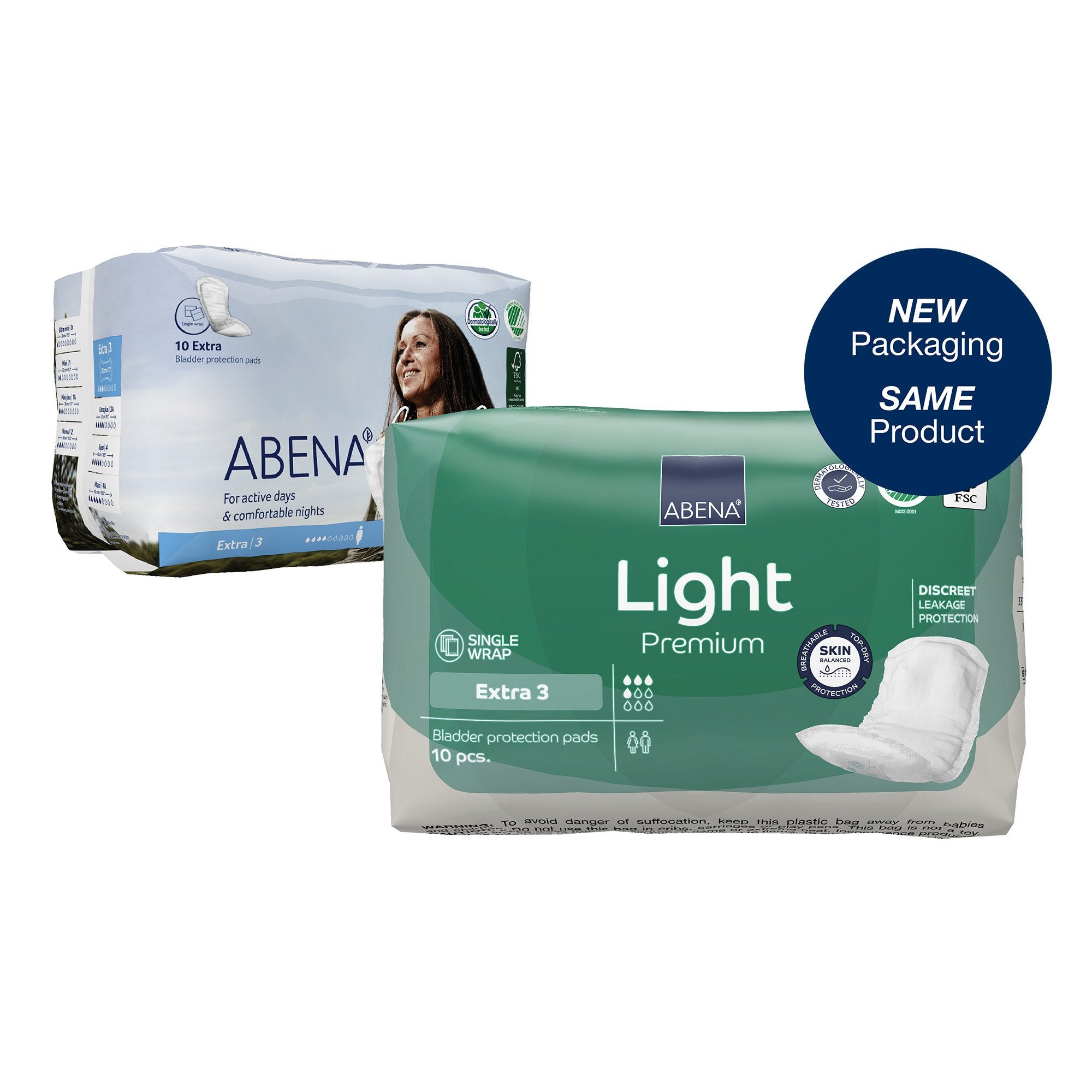 Abena™ Light Extra Bladder Control Pad 13 Inch Length Light Absorbency ...