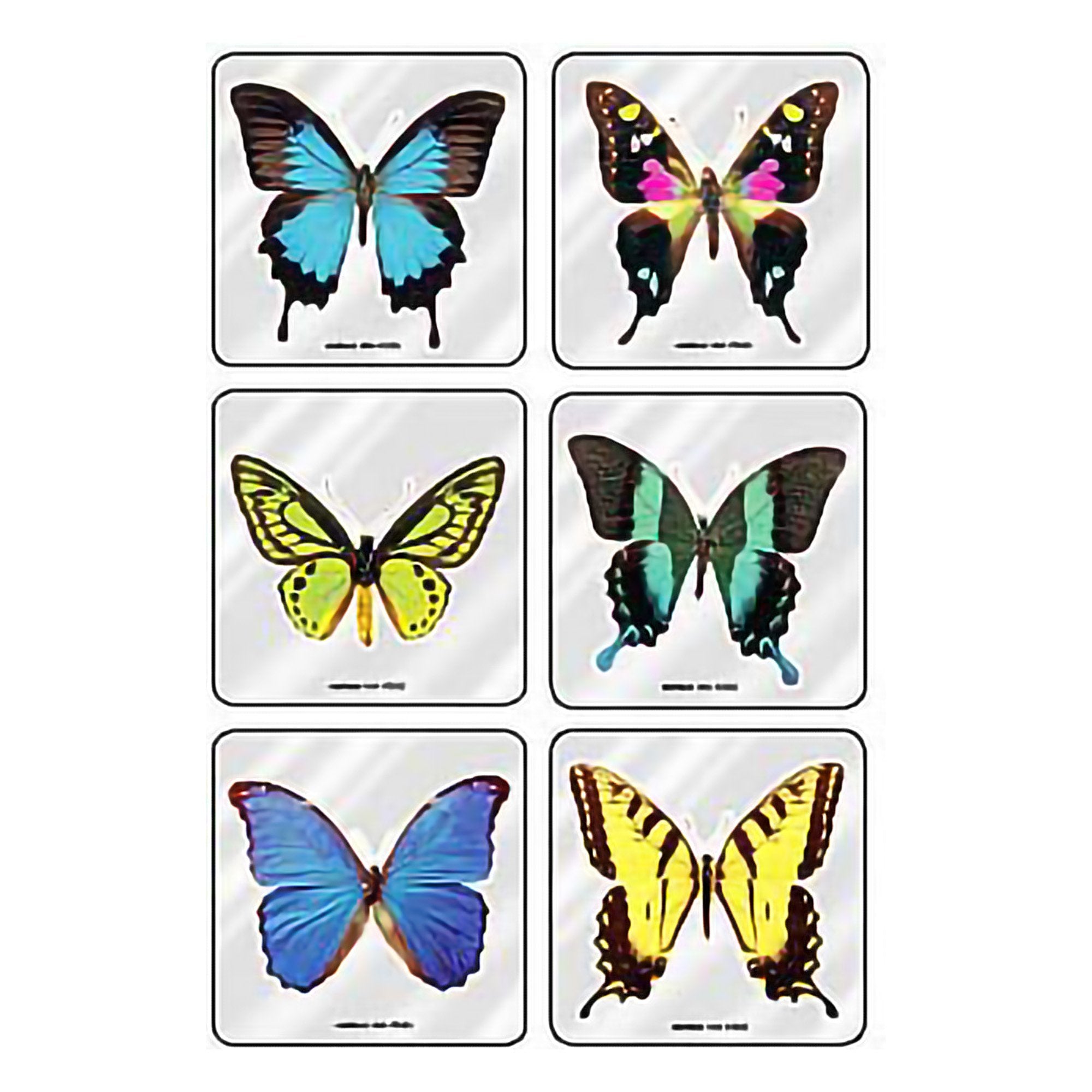 MiniBadges™ 75 per Roll Foil Butterflies Sticker 2-1/2 Inch (863027_RL ...