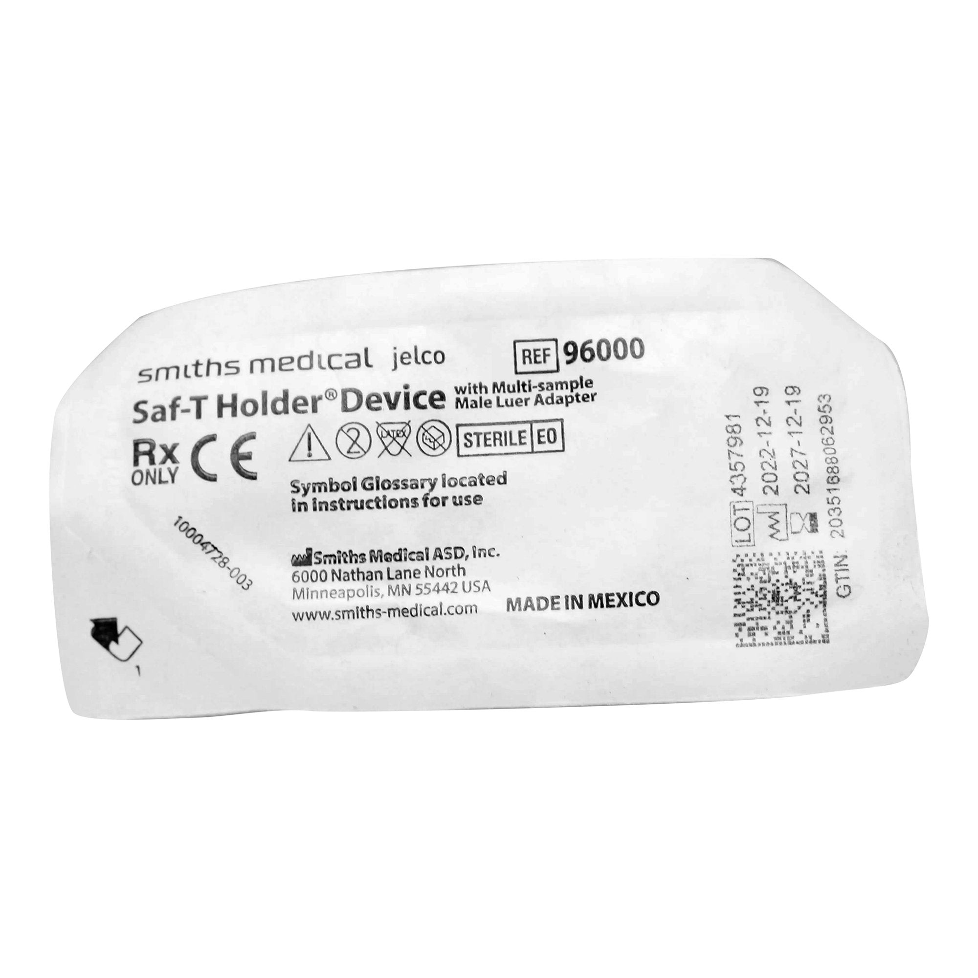 Jelco® Saf-T Holder® Blood Transfer Device For use with Blood Collecti ...