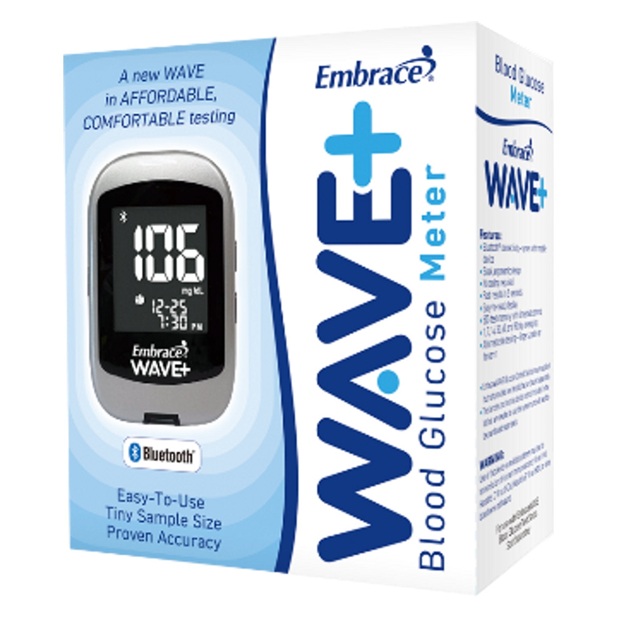 Embrace Wave Blood Glucose Meter Embrace Wave (1226572_EA) 1/EA ...