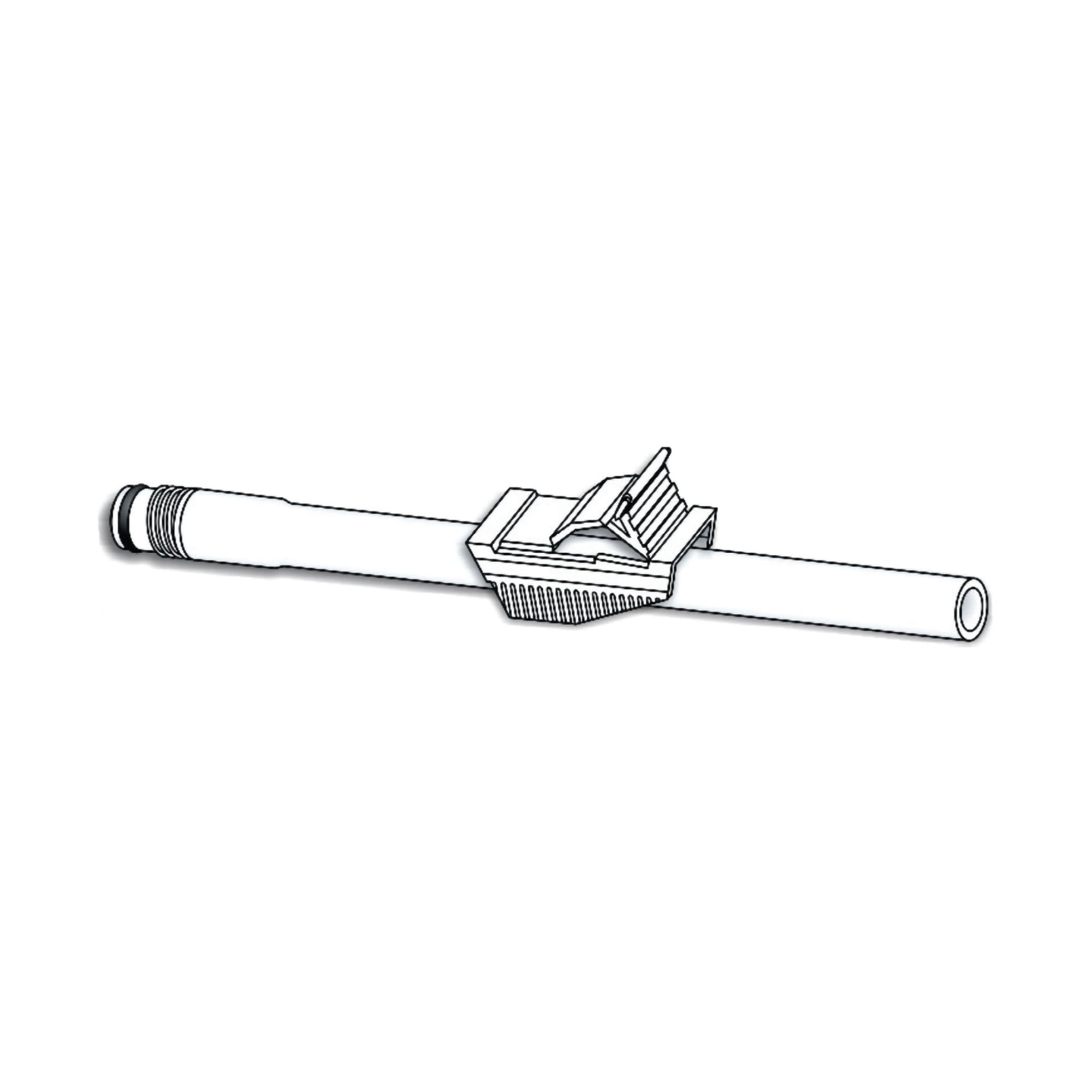 Urocare® Tube Clamp 2 Position, 1.63 x 0.75 x 0.81 Inch, White, Polypr ...