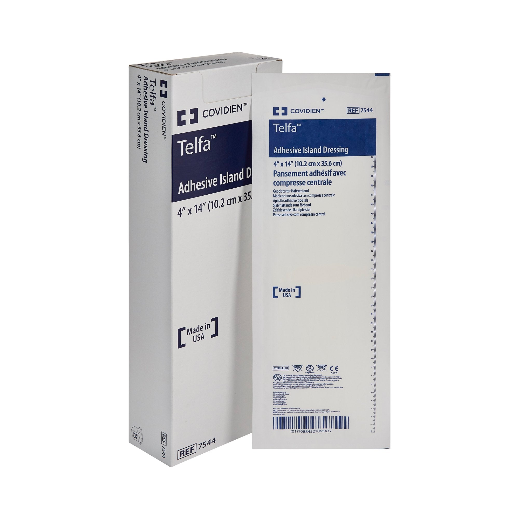 Telfa™ Island Dressing 4 X 14 Inch Rectangle Sterile (235821_BX) 25/BX ...