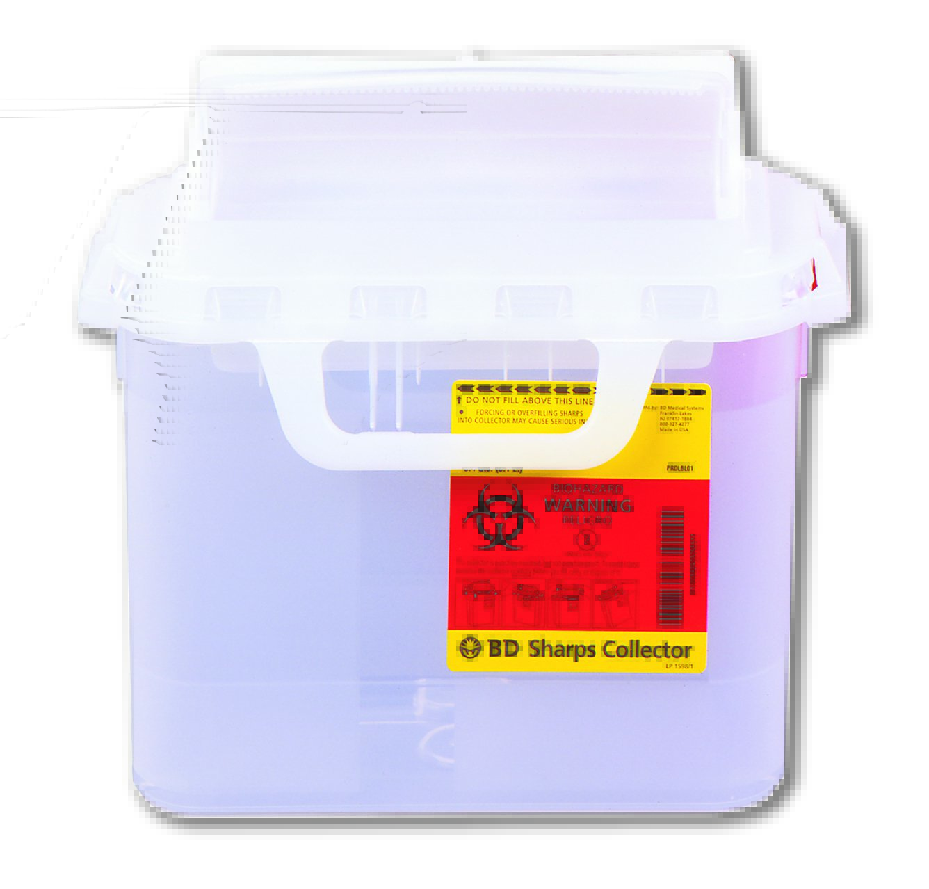 BD™ Gardian Sharps Container Pearl Base 11-7/10 H X 16-3/5 W X 4-1/2 D ...